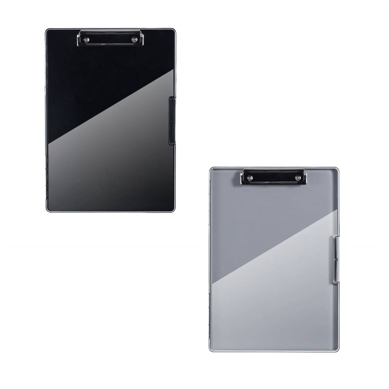CCOCC Clip Boards 8X11 with Storage,Round Edge Plastic Clipboard,Paper ...