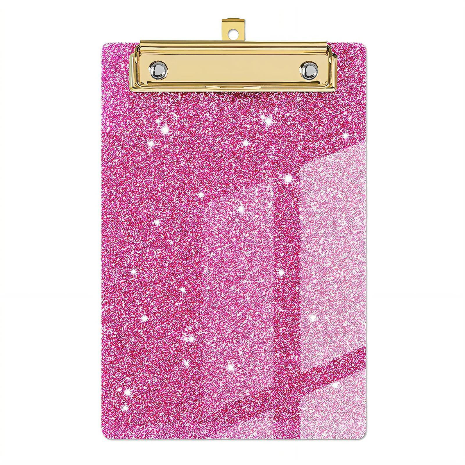 EKIDAZB Clipboard with Storage Sparkling Acrylic Material Plastic ...
