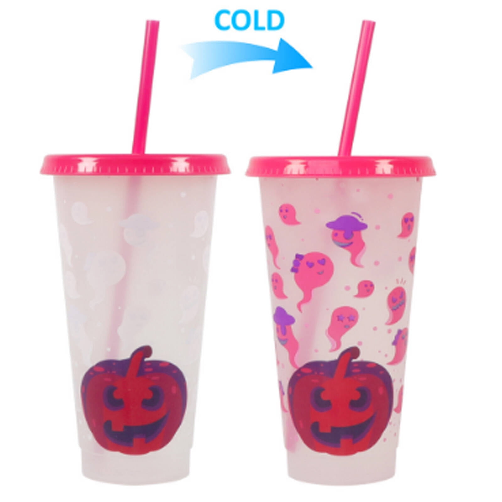CCOCC Color Changing Cups,Magical Temperature-Sensitive Reusable Cups ...