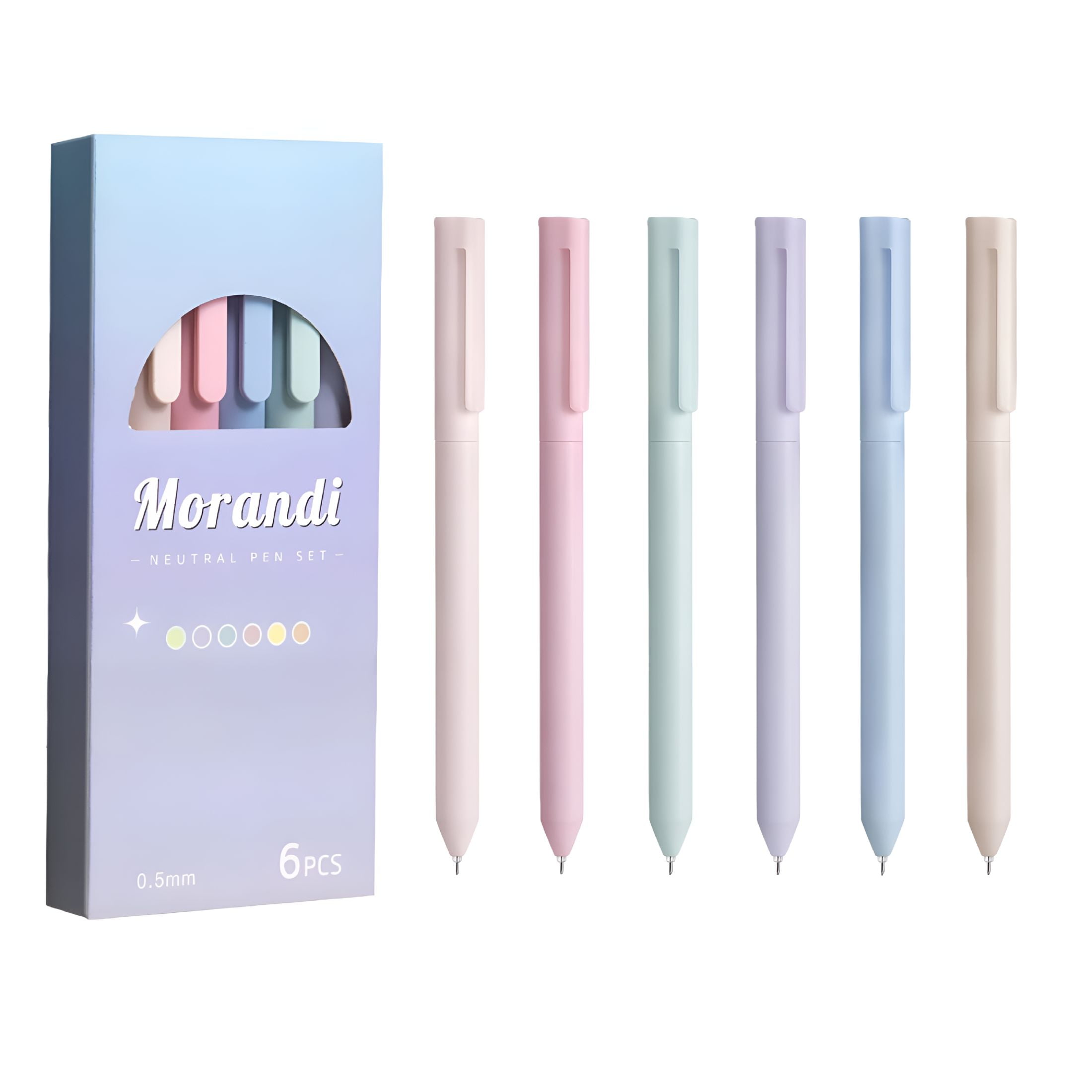 CCOCC Colored Gel Pens for Note Taking 6Pcs Pastel Gel Pens Colored Ink ...