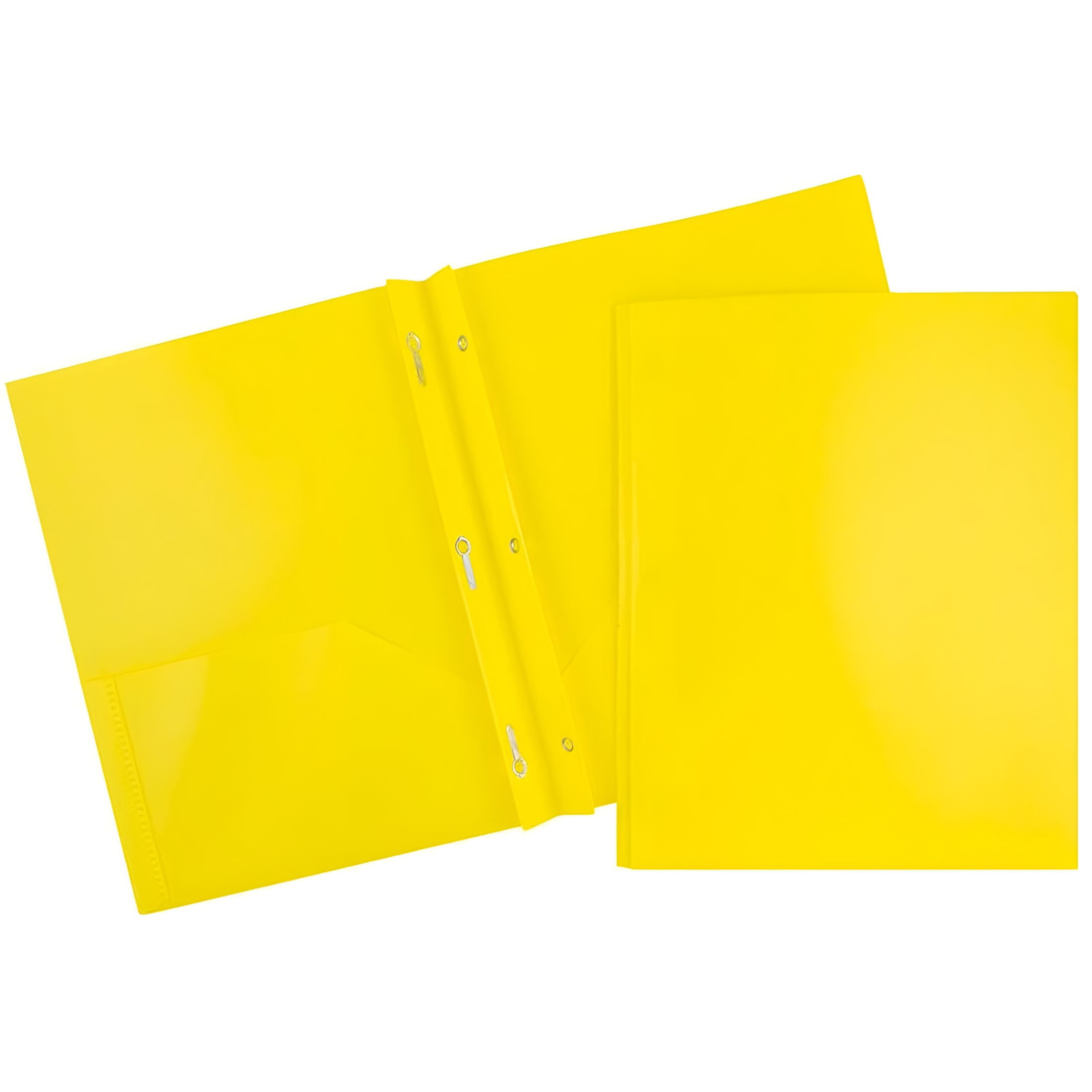 CCOCC Colored Plastic Folder with Pockets and Prongs (Assorted Colors ...