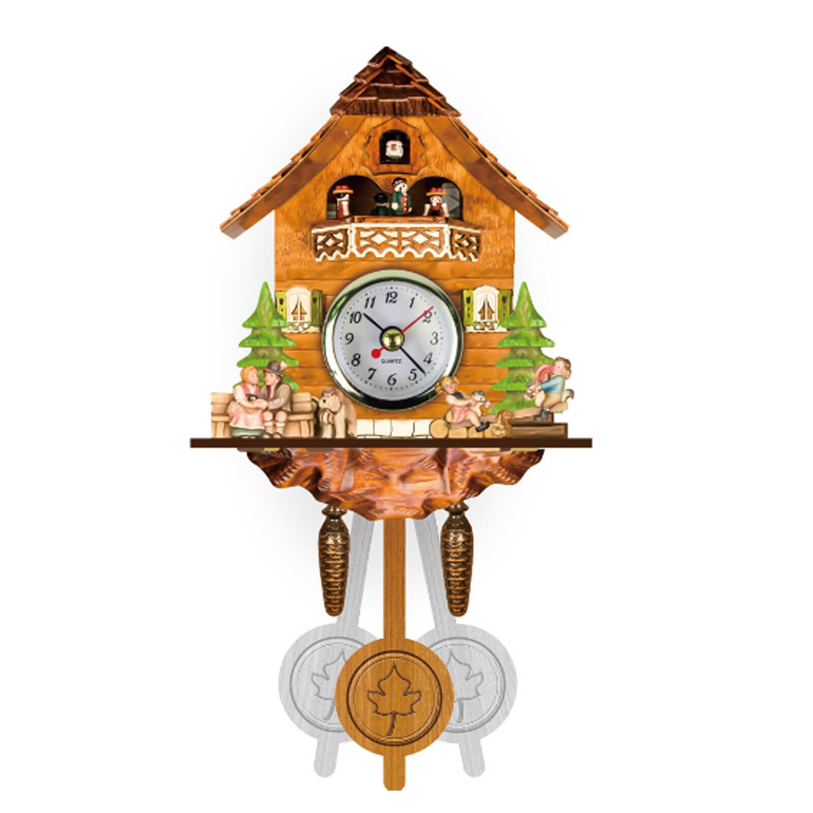 CCOCC Cuckoo Clock,Classic Black Forest Wall Clock,Easy-to-Mount House ...