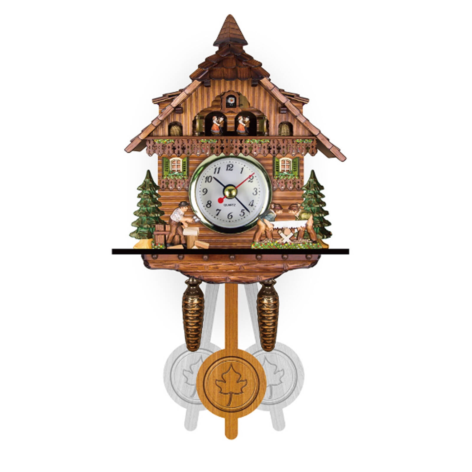 CCOCC Cuckoo Clock,Traditional Wall Clock,Authentic German Black Forest ...