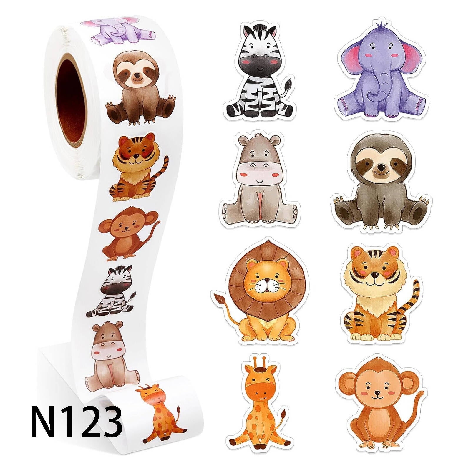 CCOCC Cute Stickers,2.5cm Kids Room Decoration Meme Stickers,Gift ...