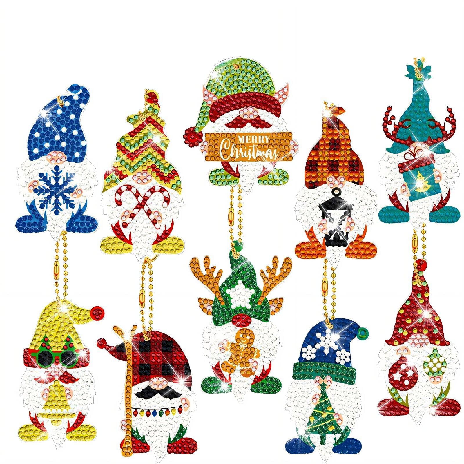 CCOCC 10Pcs Diamond Art,Widgets Dimond Art Paintings Kit,Santa Claus ...