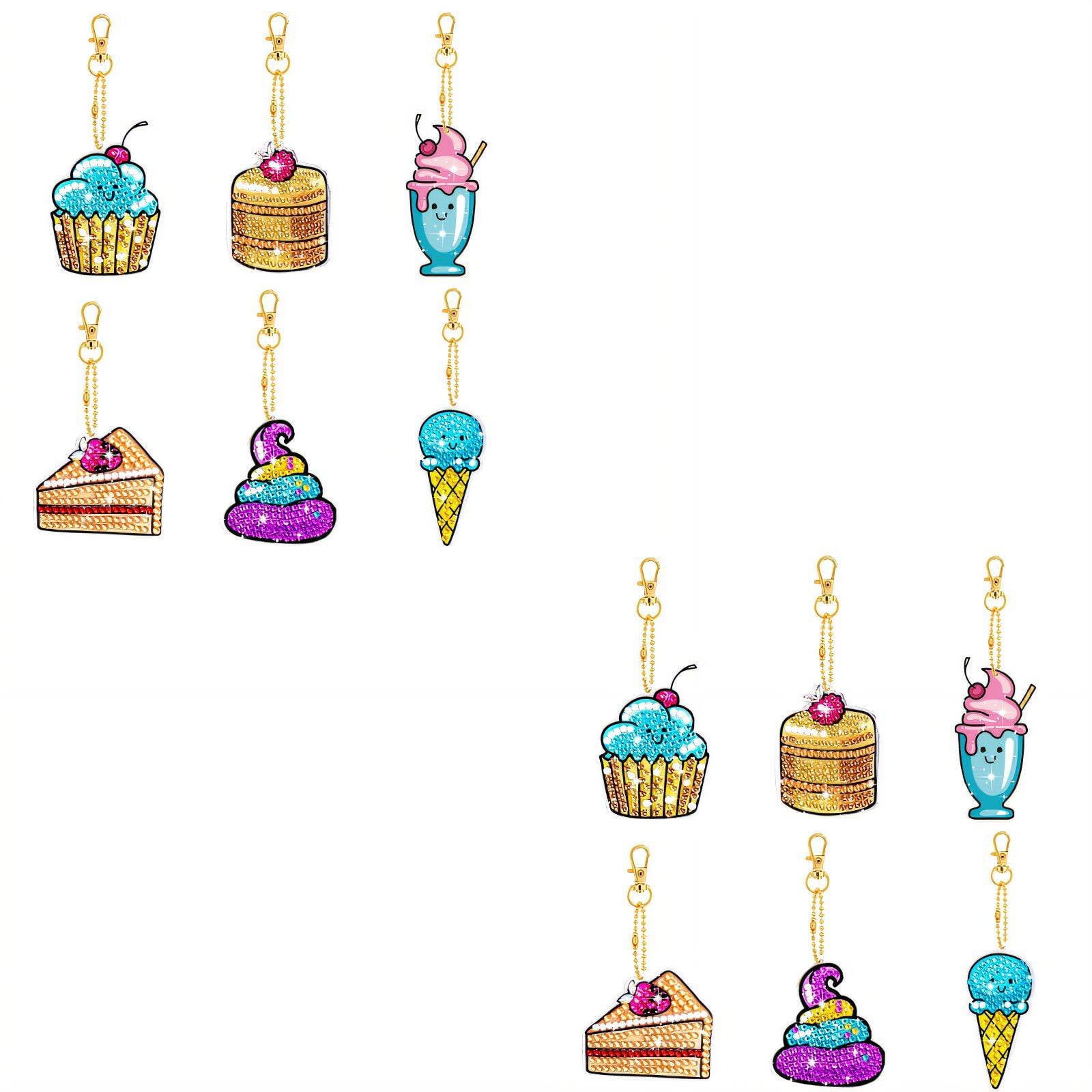 CCOCC 12Pcs Diamond Painting Kit,Widgets Diamond Dotz,Ice Cream Cake ...