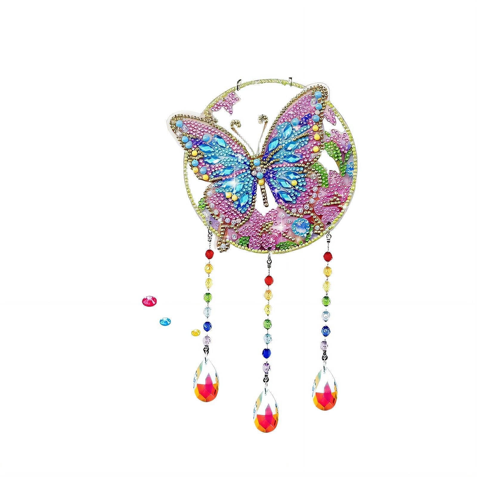 CCOCC Diamond Painting,Wind Chime Diamond Art for Kids,Butterfly Maxdia ...