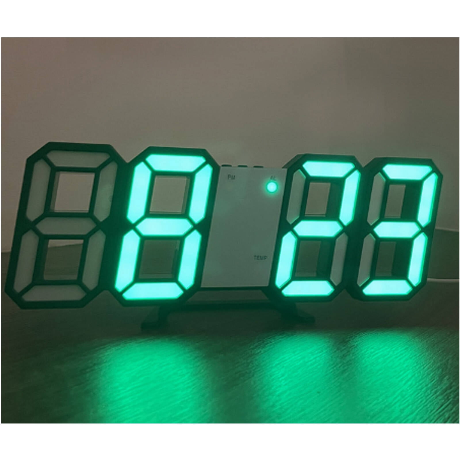 CCOCC Digital Clock,Adjustable Brightness Digital Calendar,LED Digital ...