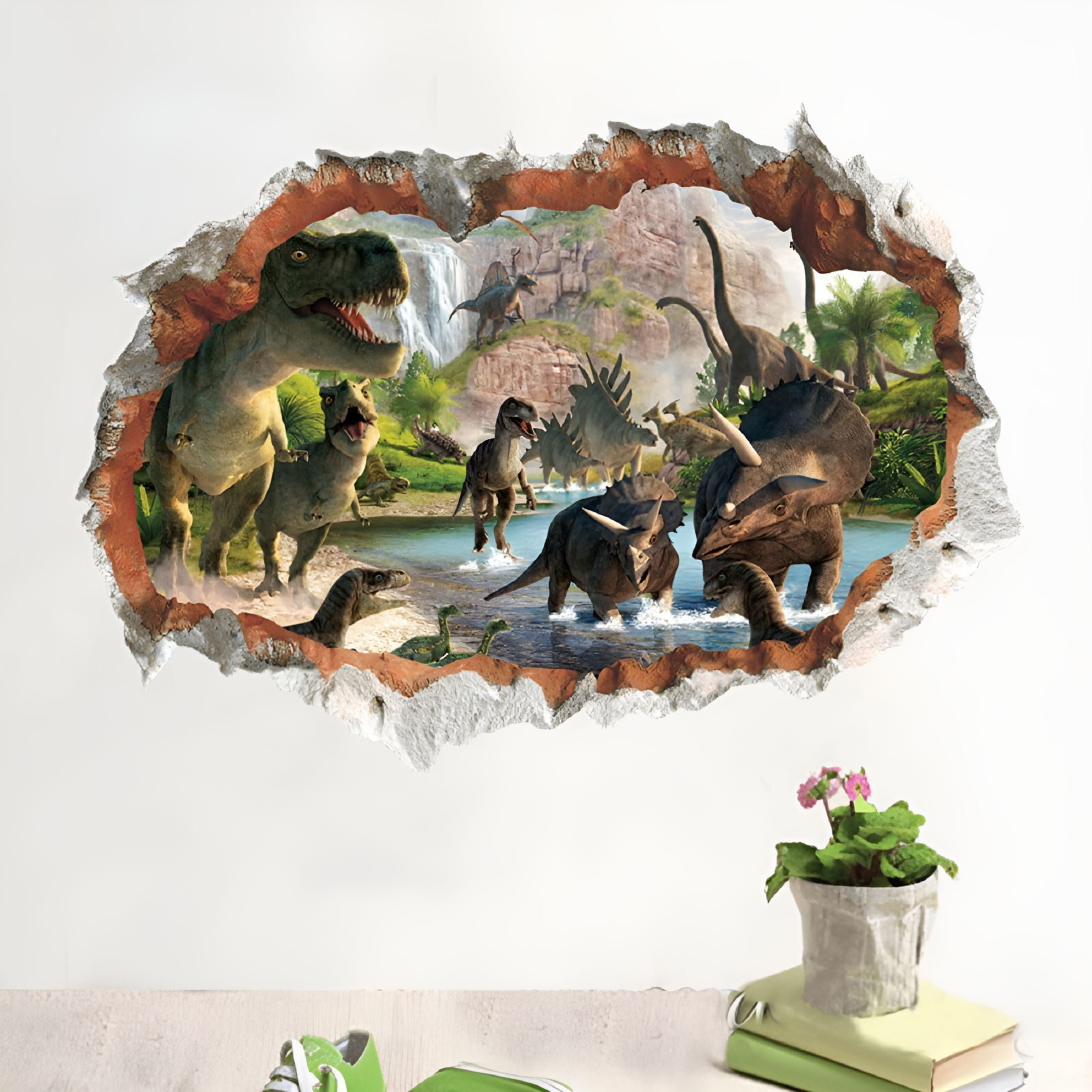 CCOCC Dinosaur Wall Stickers Home Decor Sticker Decal DIY Decor Kids 3D ...