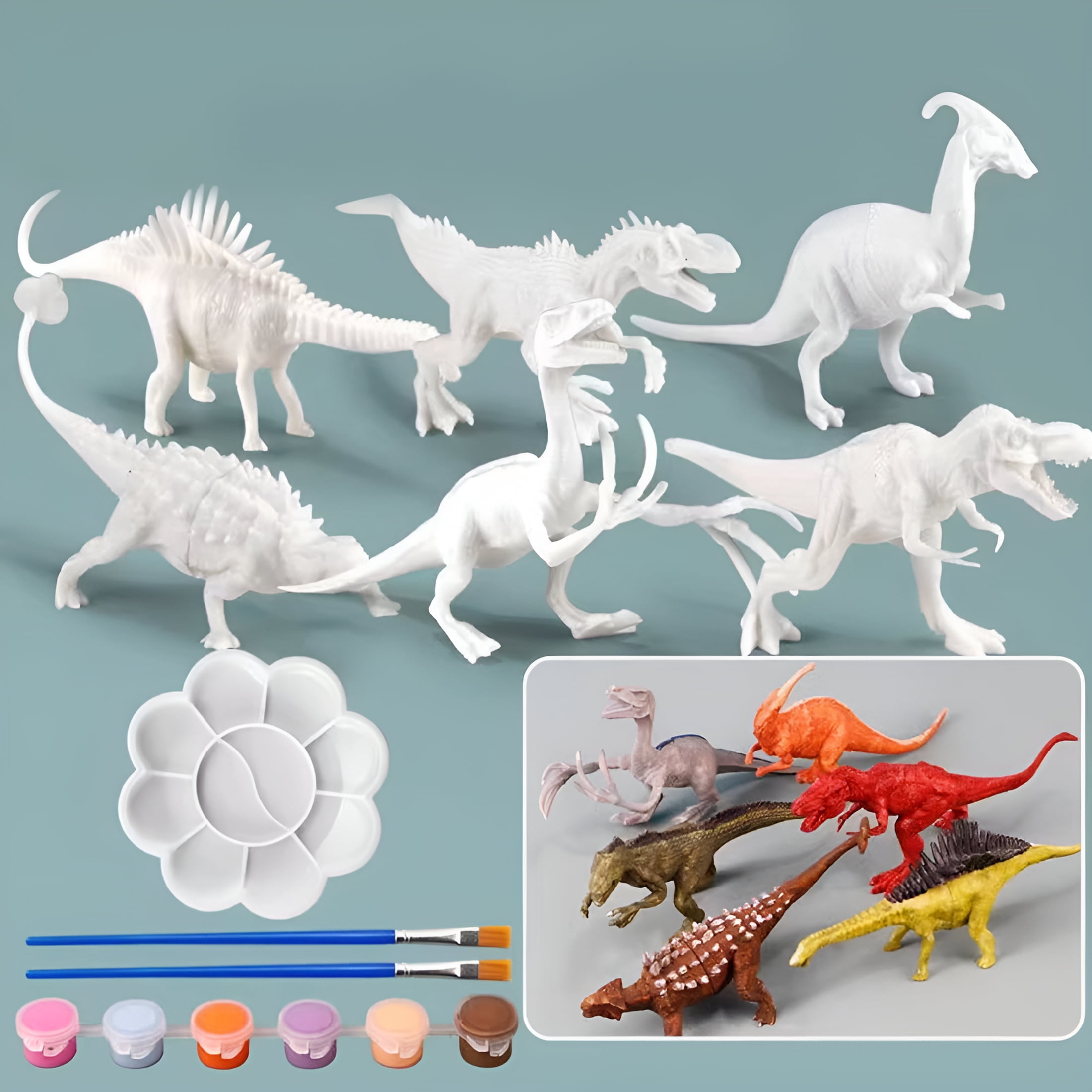 CCOCC Dinosaurs 3D Painting Set Kids Crafts and Arts Set Painting Kit ...