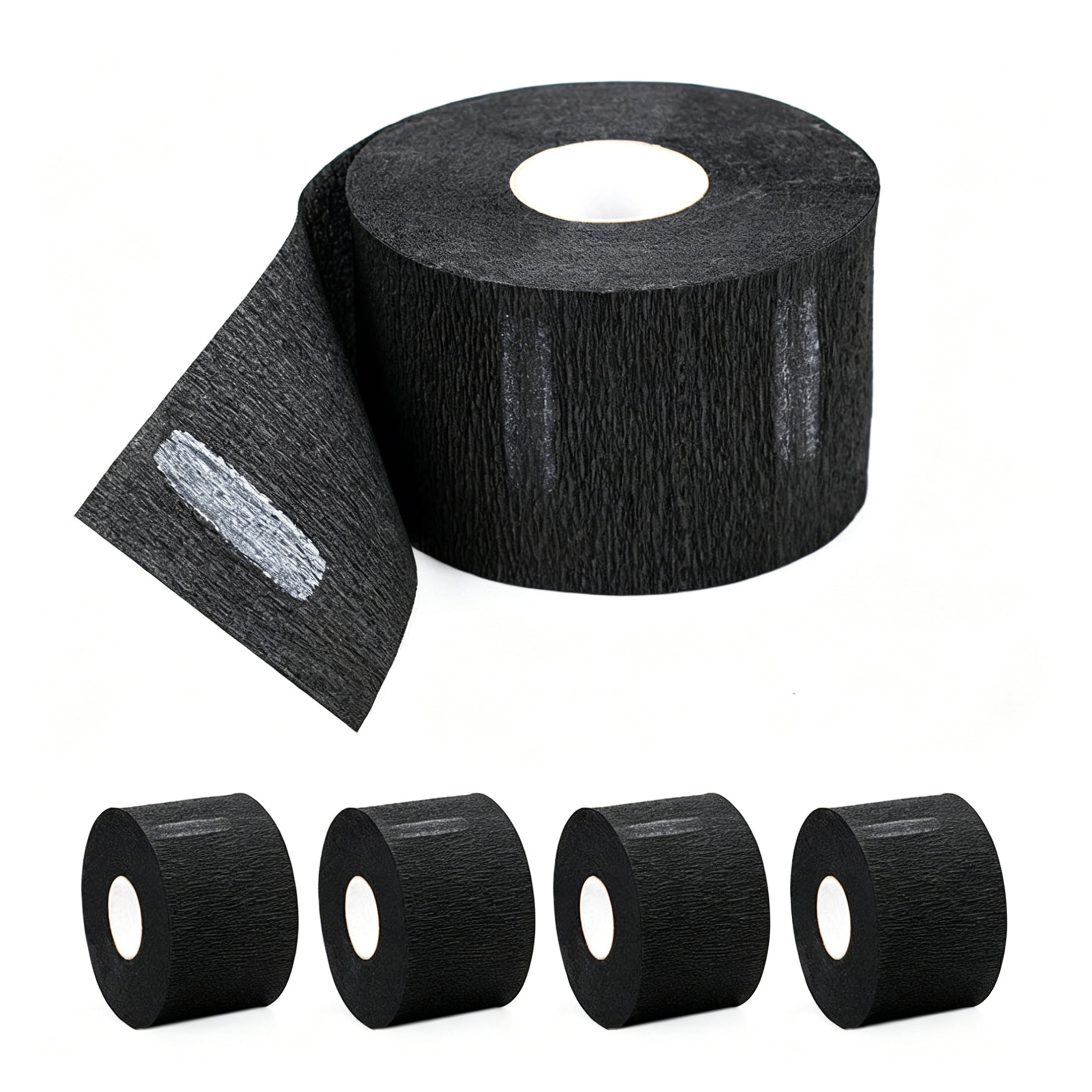 CCOCC Disposable Paper Barber Neck Strips - 5 Rolls 500 Strips Black ...