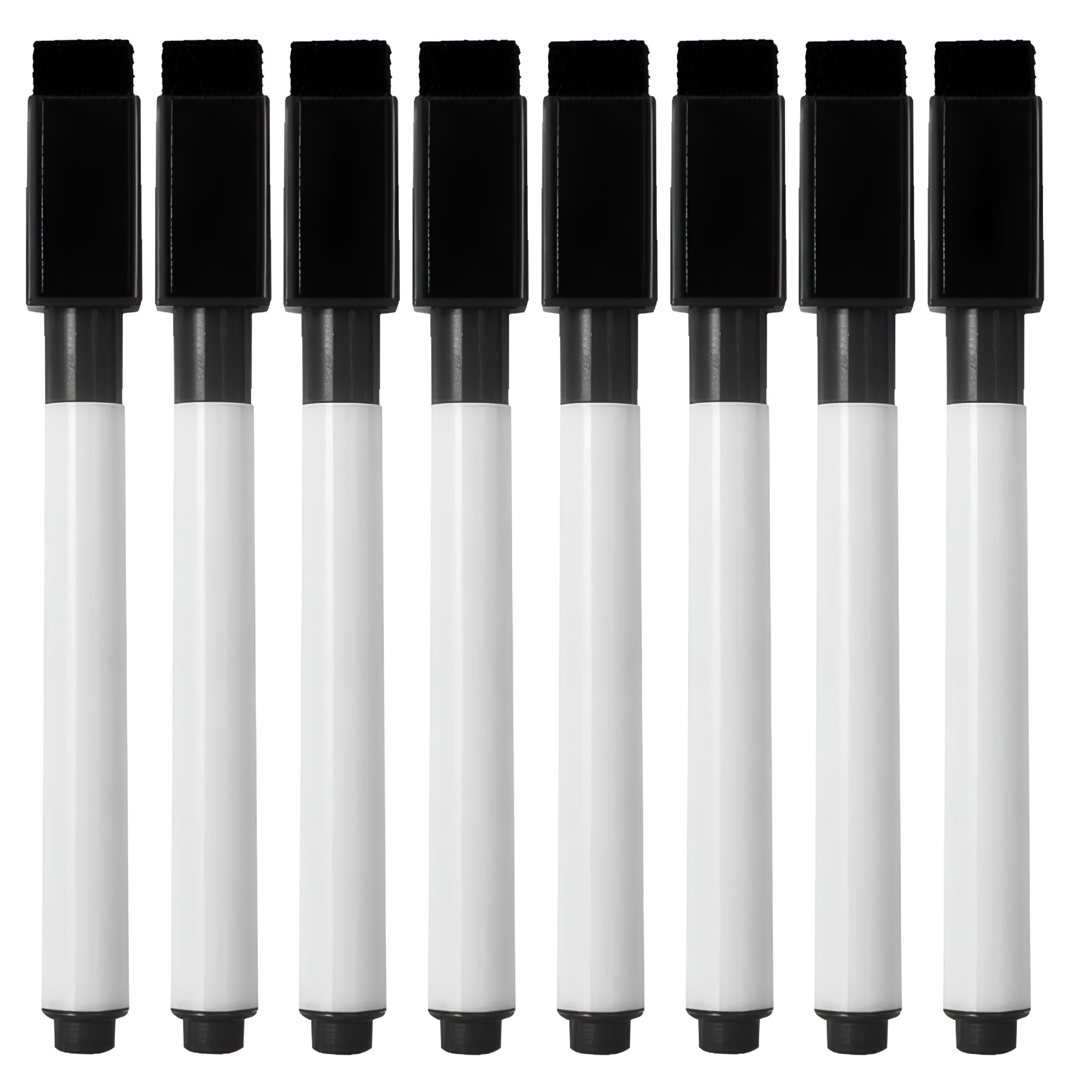 CCOCC Erasable Marker Pen*8 Pieces Tip Black Markers with Cap and ...