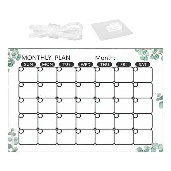 CCOCC Erasable Memo Board Note Marker Clear Wall Dry Erase Calendars ...