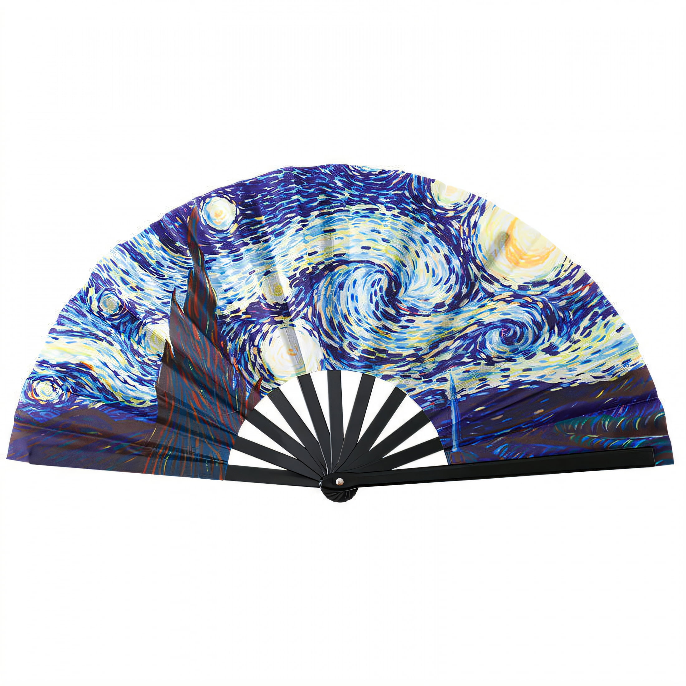 CCOCC Fans for Line Dancing,Thick Bamboo Ribs Dancing Fans That Pop ...
