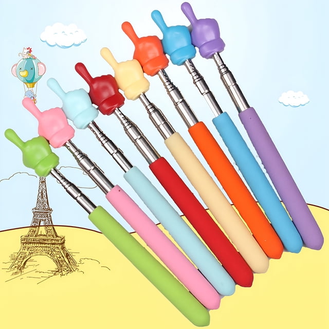 CCOCC Finger Reading Stick Classroom Pointer Retractable Whiteboard ...