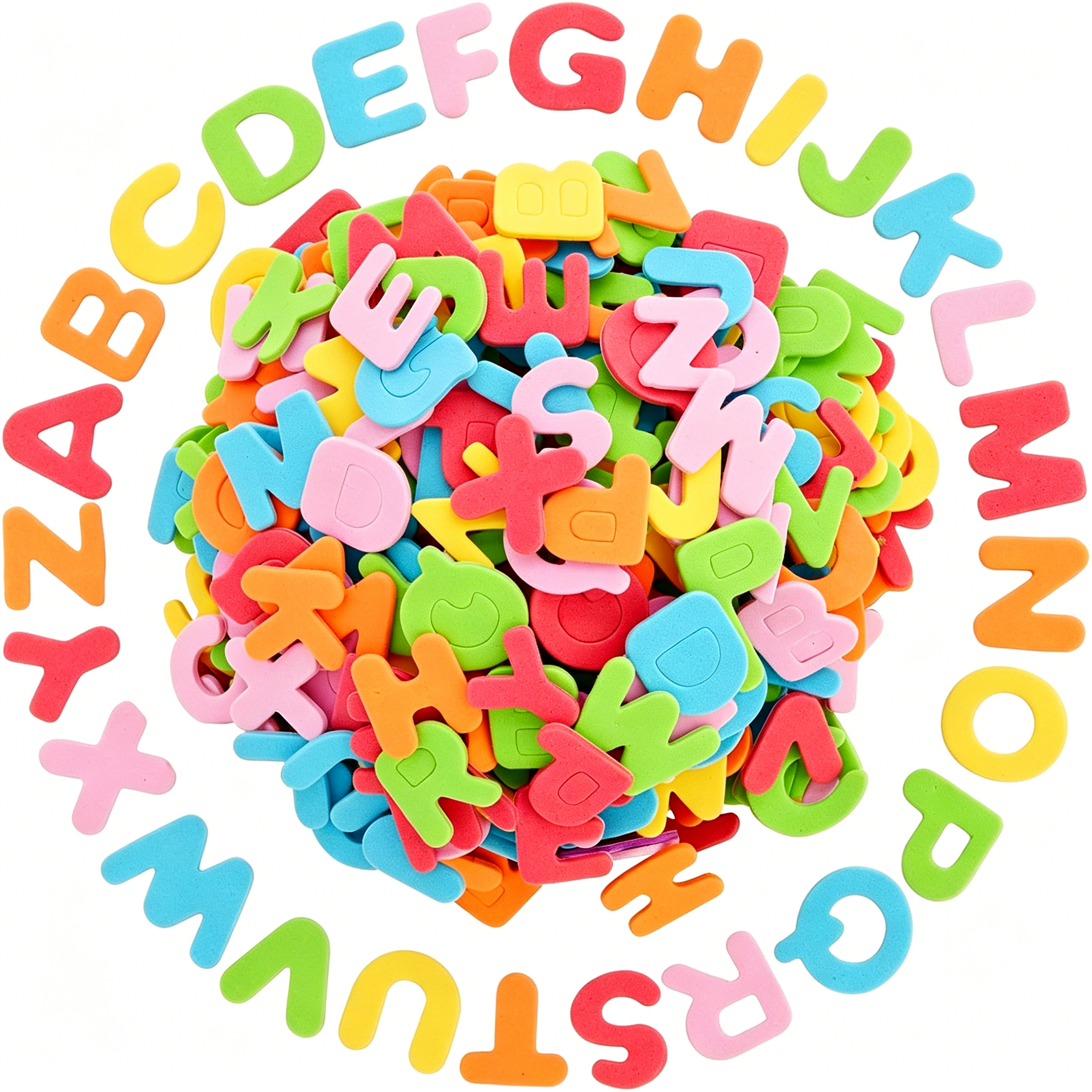 CCOCC Foam Letter Stickers - Easy Peel Alphabet Stickers - Soft Sponge ...