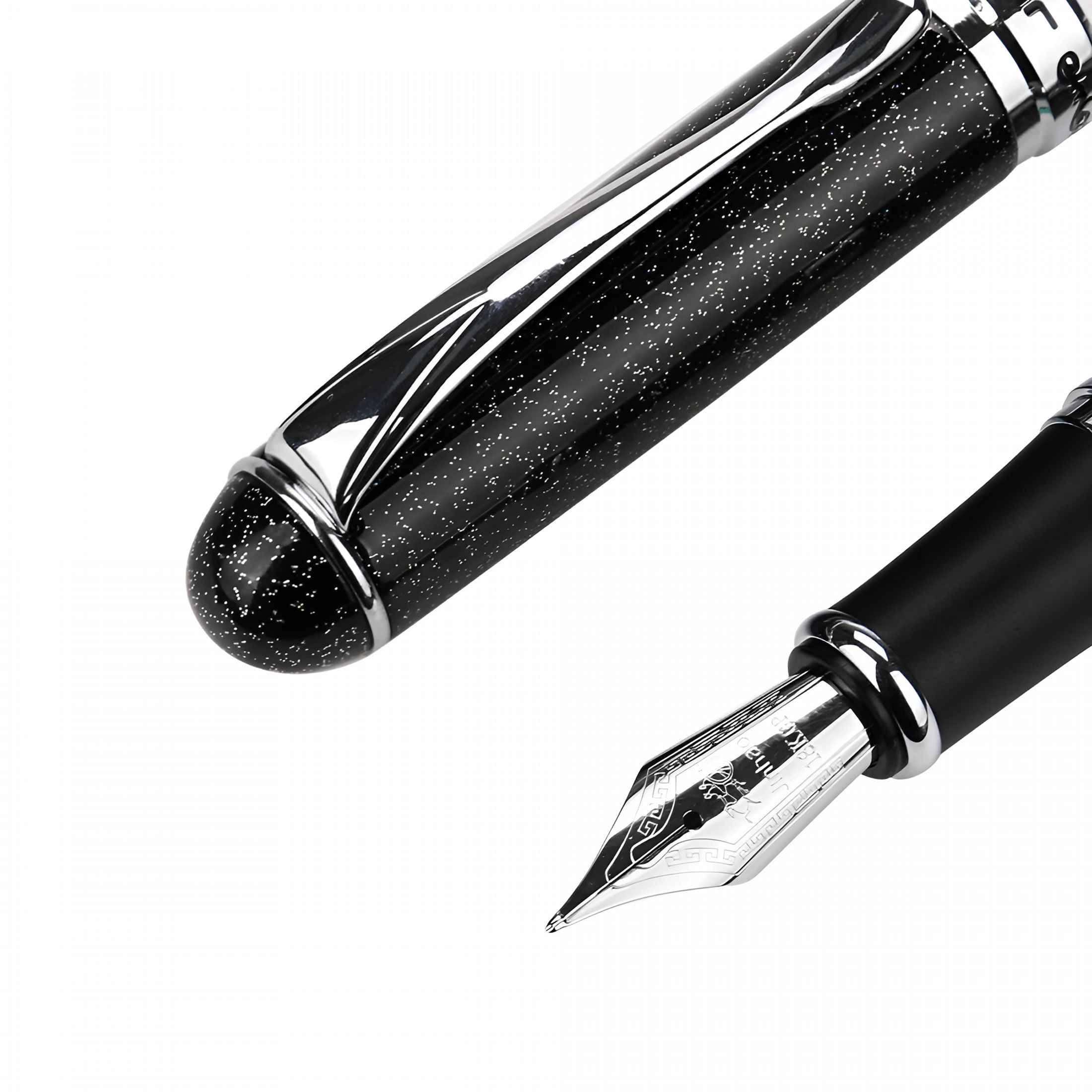 CCOCC Fountain Pen,1 Pc Frosted Deluxe Black Ink Pen,Fountain Pen Extra ...
