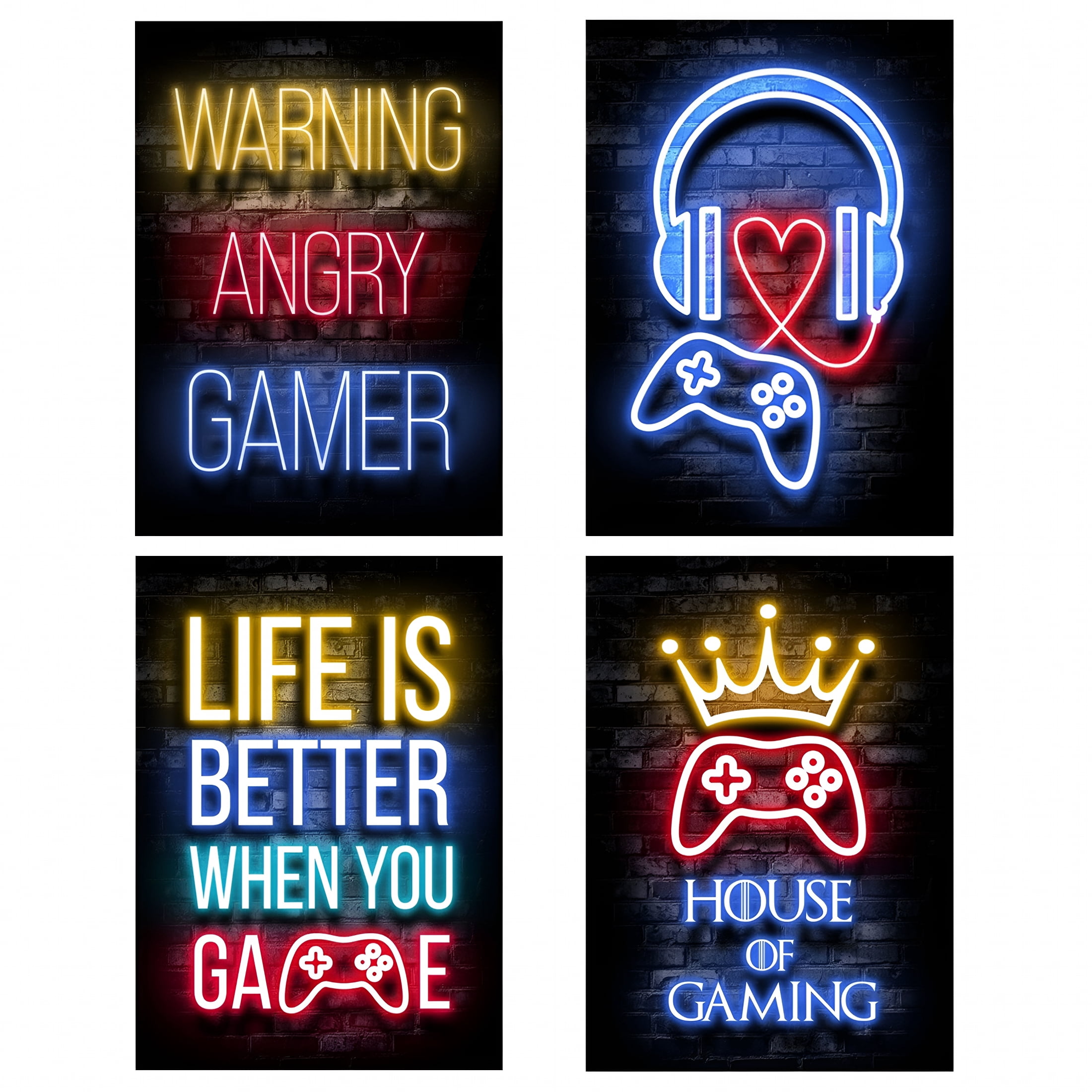 CCOCC Gamer Room Decor Posters,Fashion Video Game Wall Art Decor,Game ...