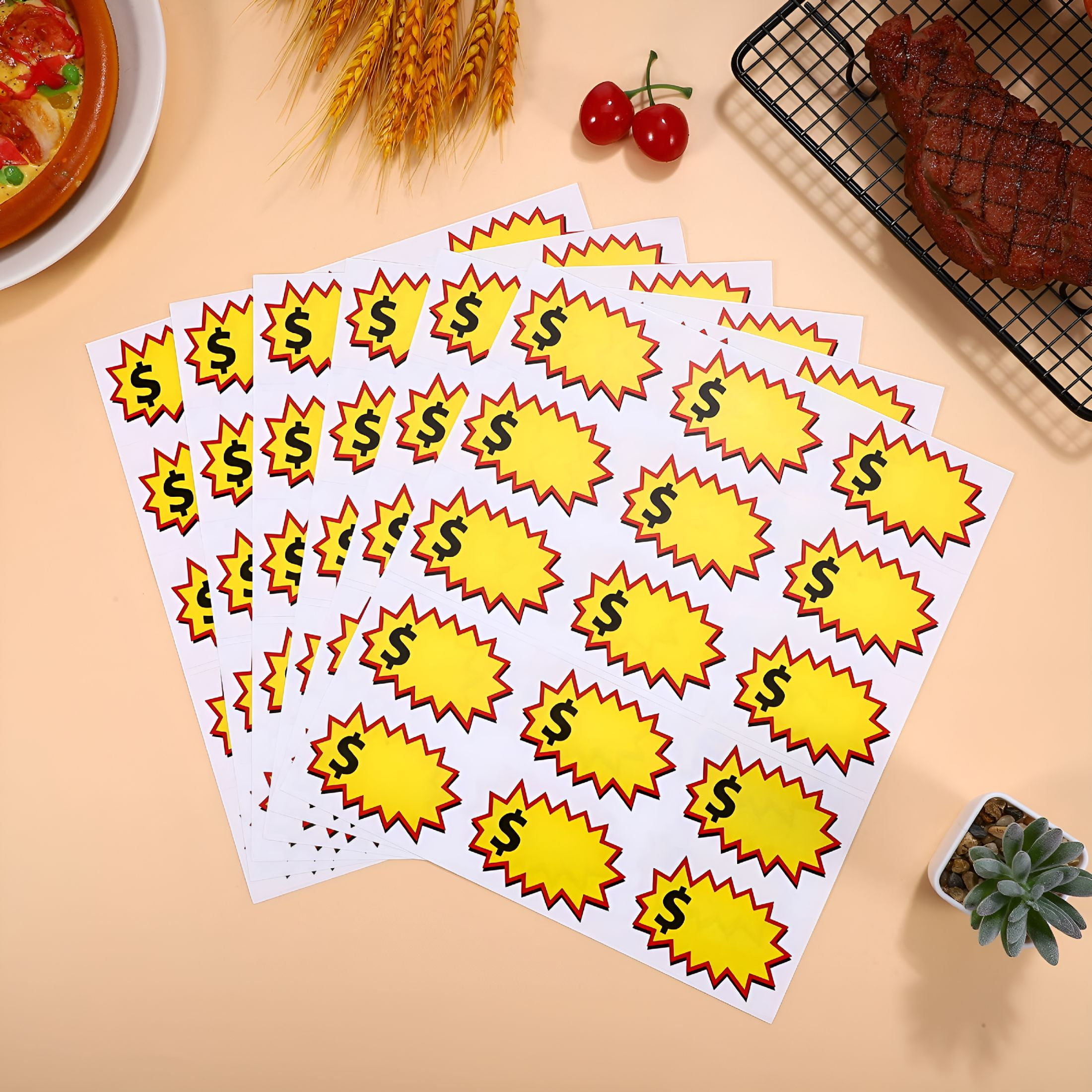 CCOCC Garage Sale Stickers 20 Sheets Adhesive Retail Tags Stickers ...