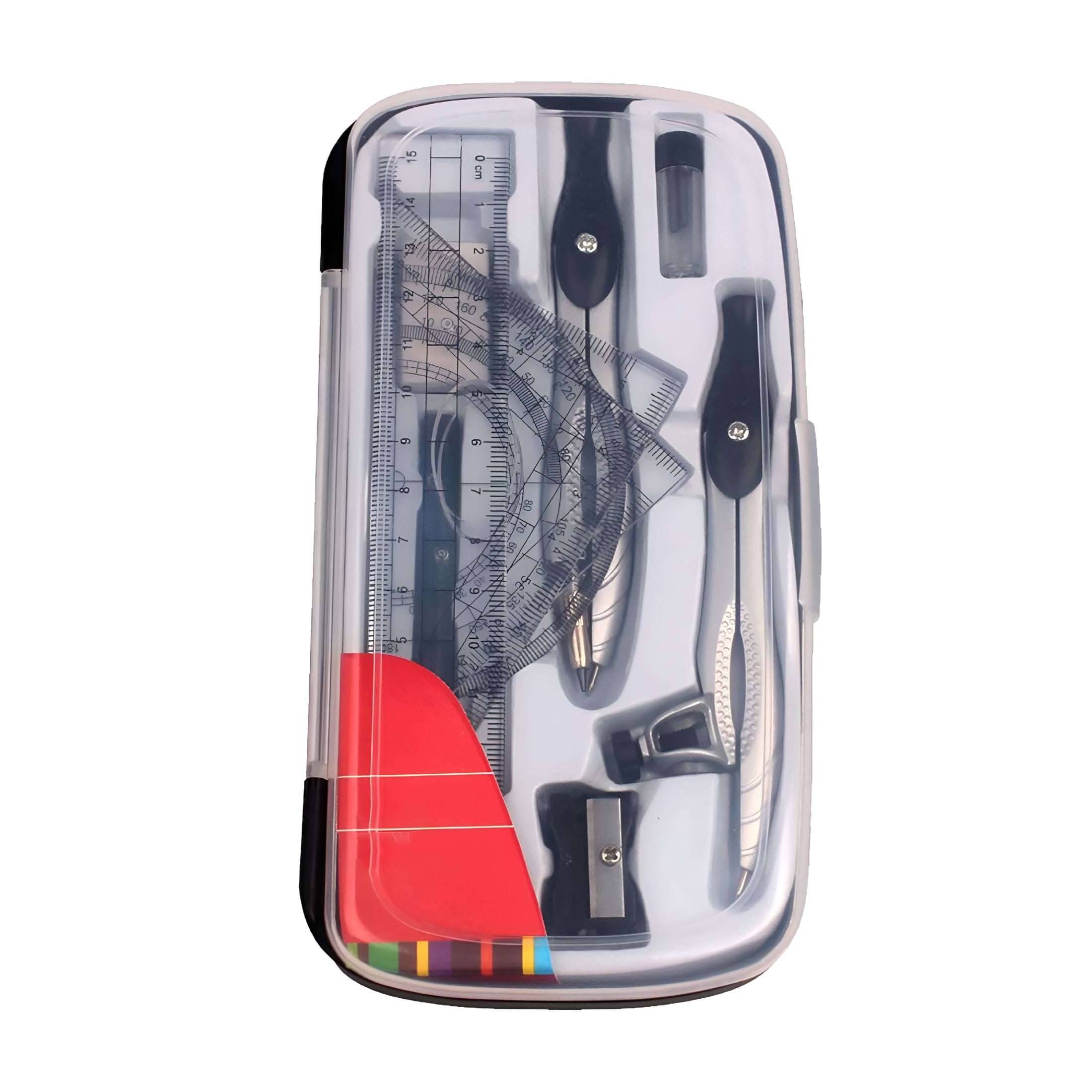 CCOCC Geometry Set 10 Piece Math Supplies Kit|2 Metal Drawing Compasses ...