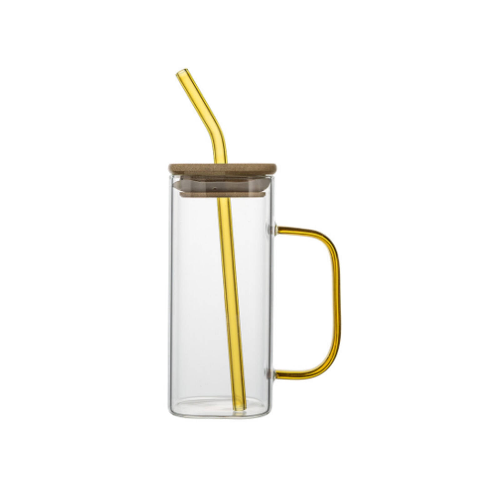 CCOCC Glass Cups,Modern Iced Coffee Cup,Crystal Clear Glass Coffee Cups ...