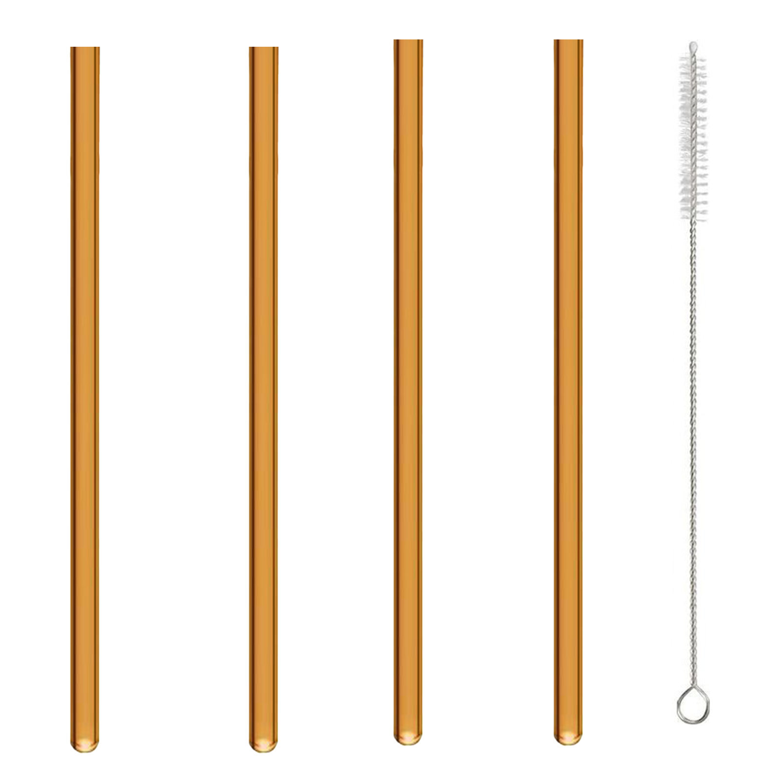 CCOCC Glass Straws,Curved Shatterproof Drinking Straws,Reusable Straw ...