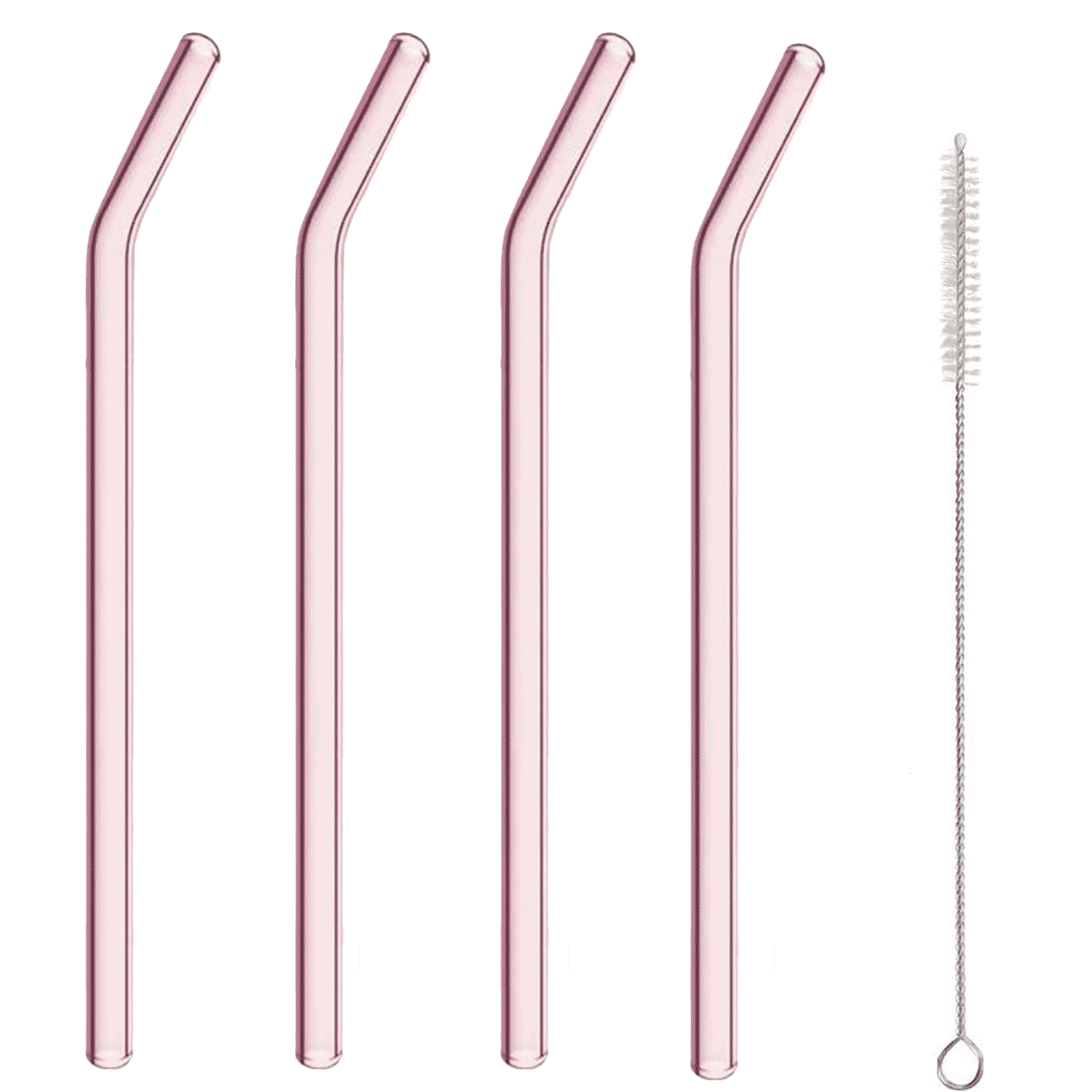 CCOCC Glass Straws,Stylish Heat-Resistant Shatter-Proof Glass Straws ...