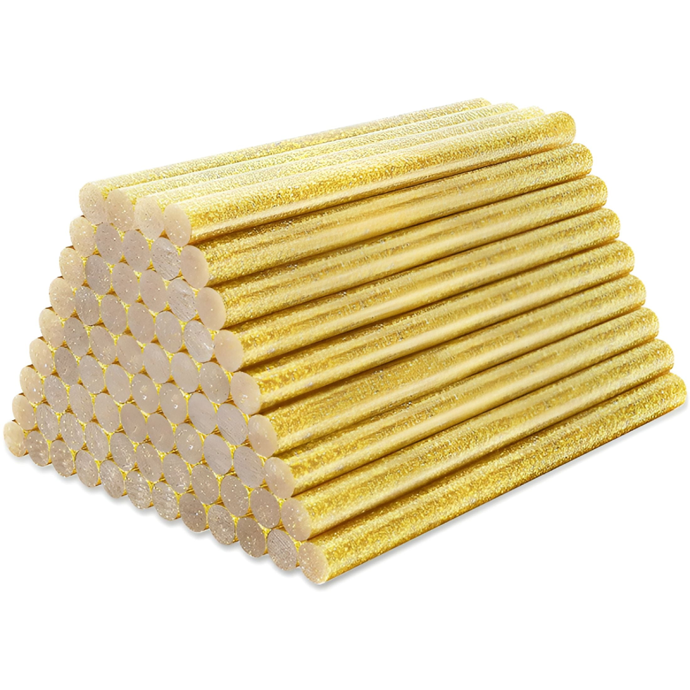CCOCC Glitter Hot Melt Glue Sticks,72Pcs 3.93 X 0.27 in Gold Glue ...