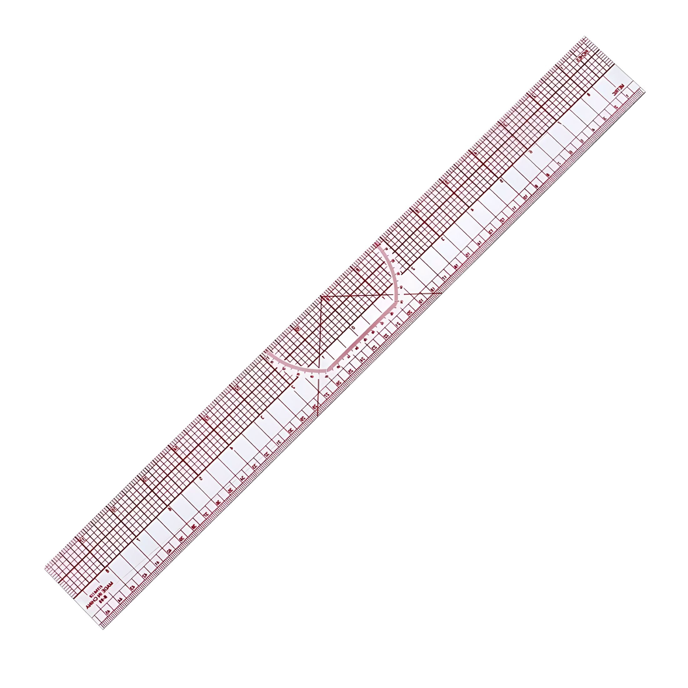CCOCC Grading Ruler,Sewing Ruler,Clear 18 inch Metric and inch Garment ...