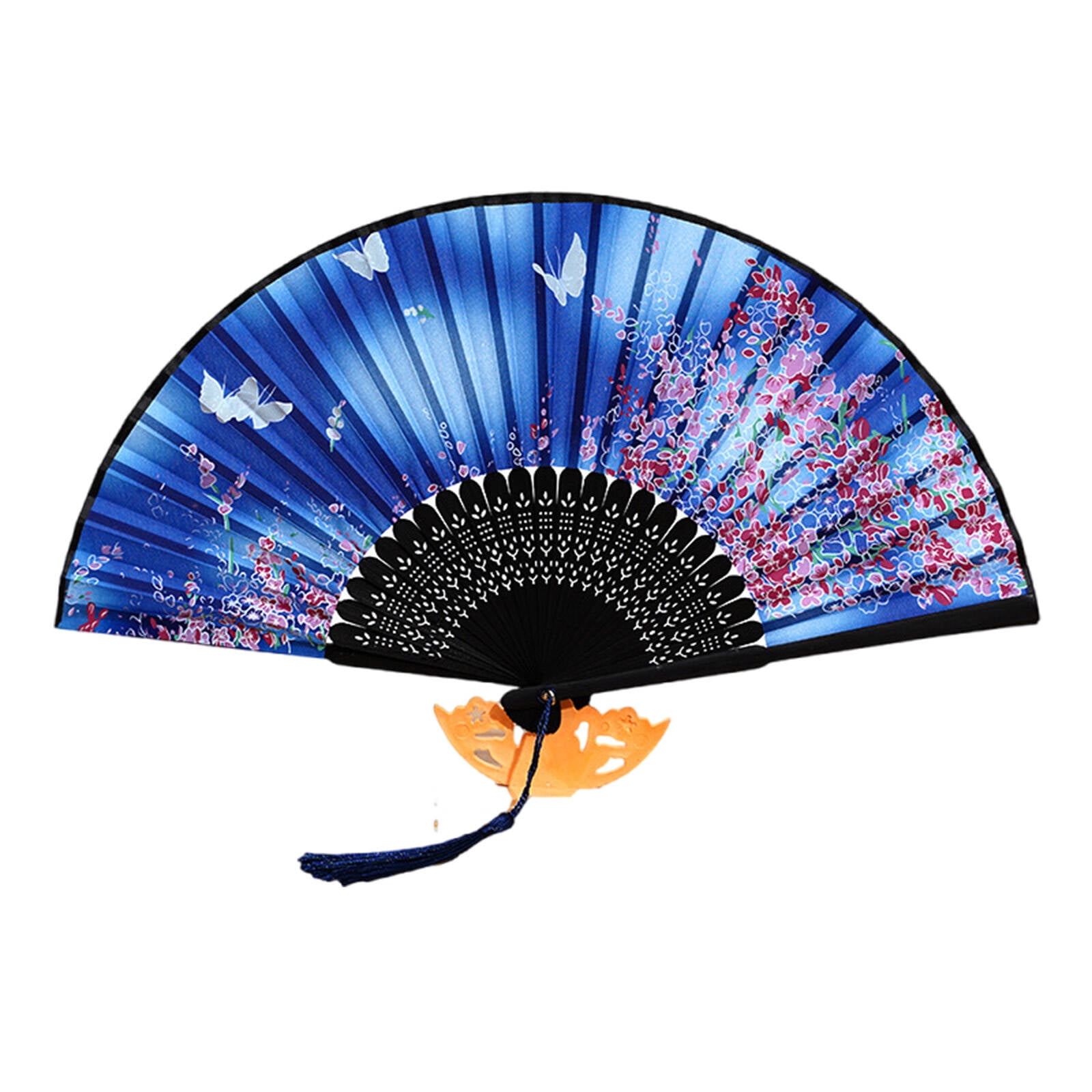 CCOCC Hand Held Flower Fan,Fresh Floral Print Design Flower Hand Fan ...
