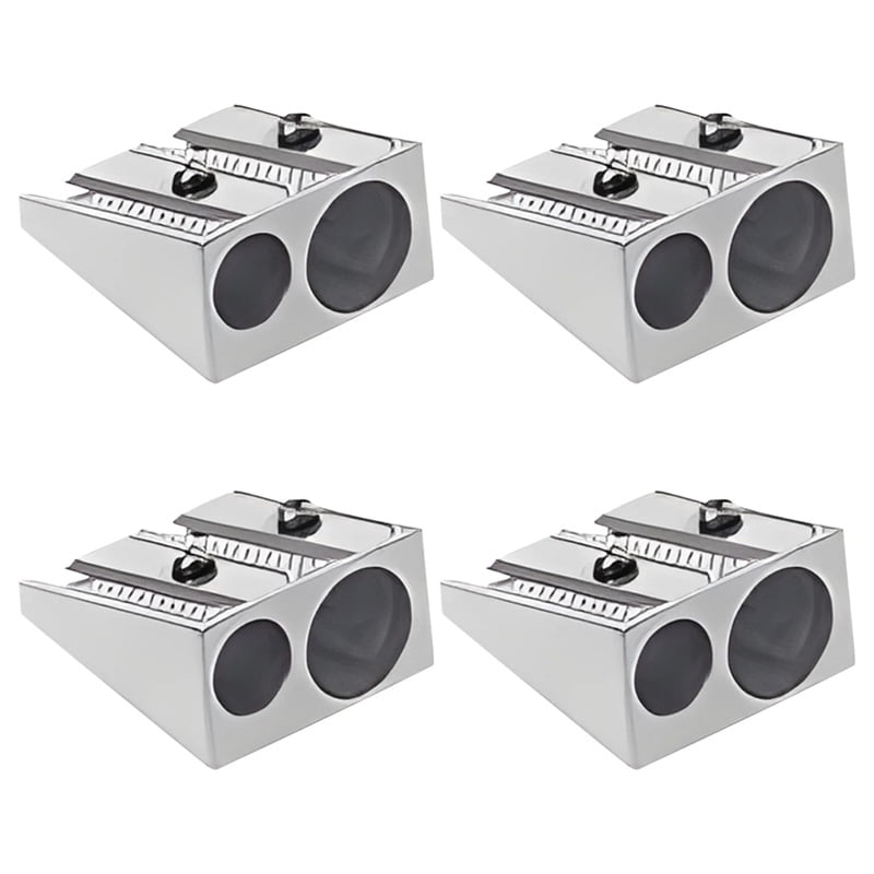 CCOCC Handheld Metal Pencil Sharpener with 2 Holes,Pack of 4 - Walmart.com