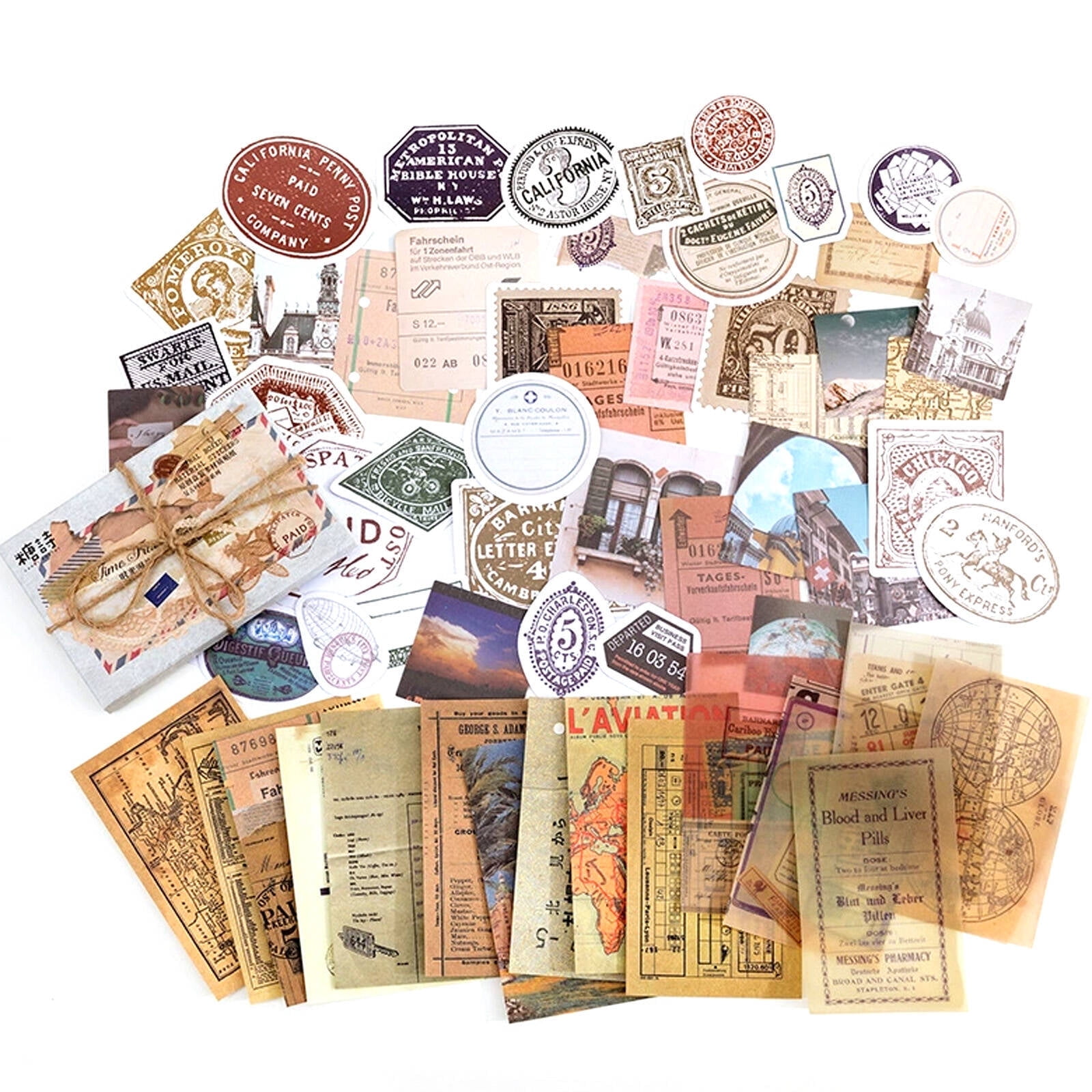 CCOCC Junk Journal Supplies,Vintage Art Journal Stickers,Creative ...