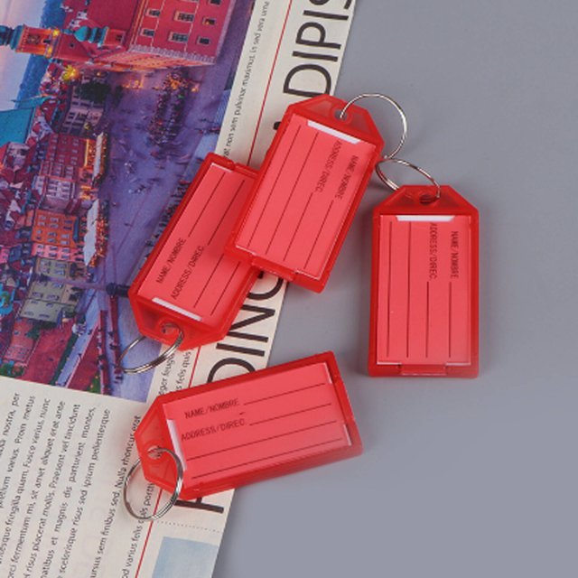 CCOCC Key Tags with Labels,Easy Access Flip-Open Key Tags,Transparent ...