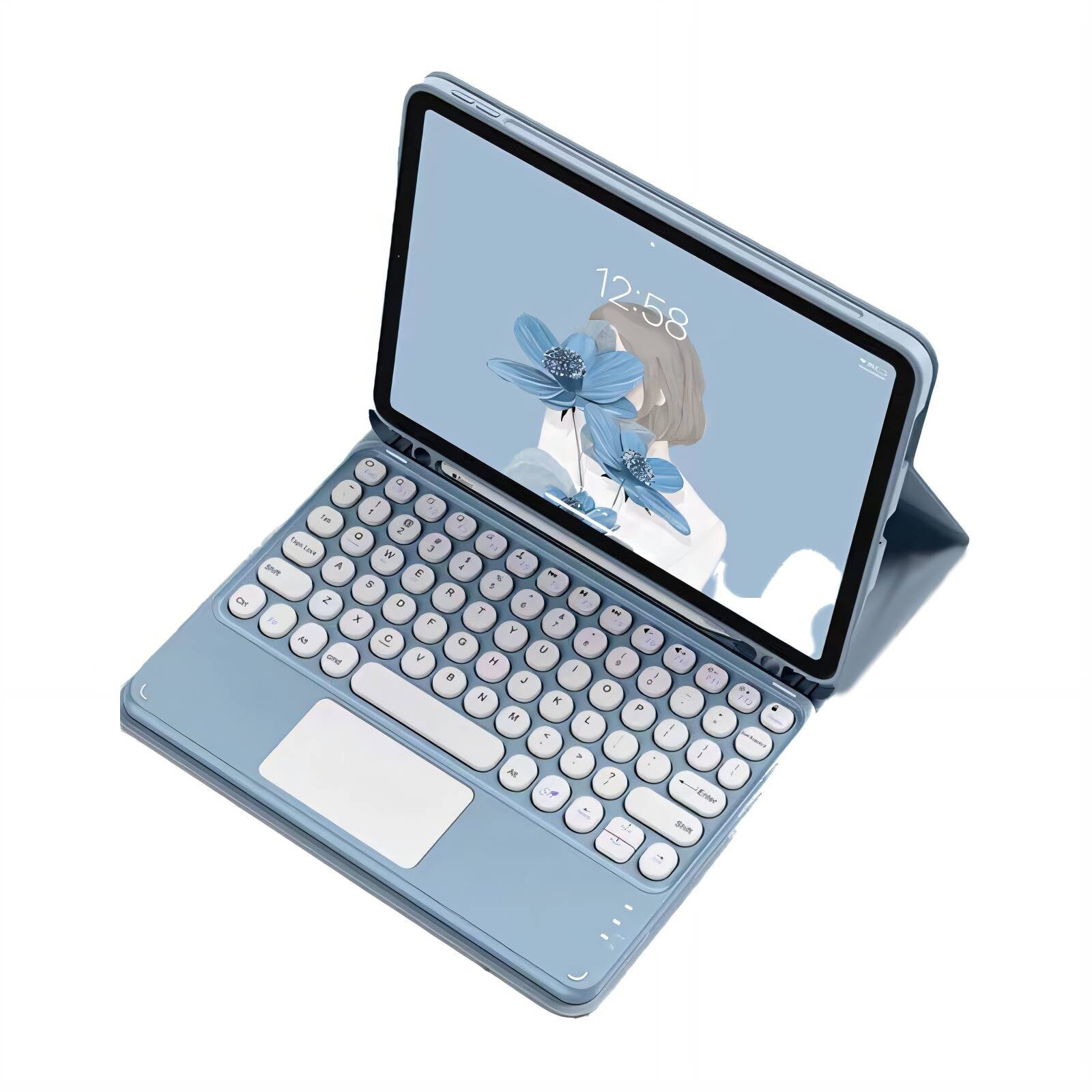 CCOCC Keyboard Case Multi-Angle Adjustment Case with Keyboard Full ...