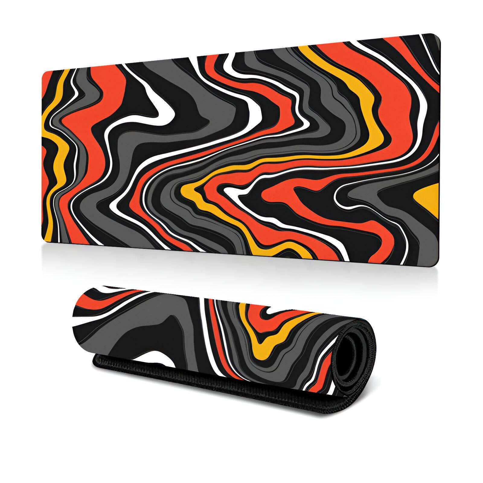 CCOCC Keyboard and Mouse Pad,Abstract Ripple Design Mouse Pads for Desk ...