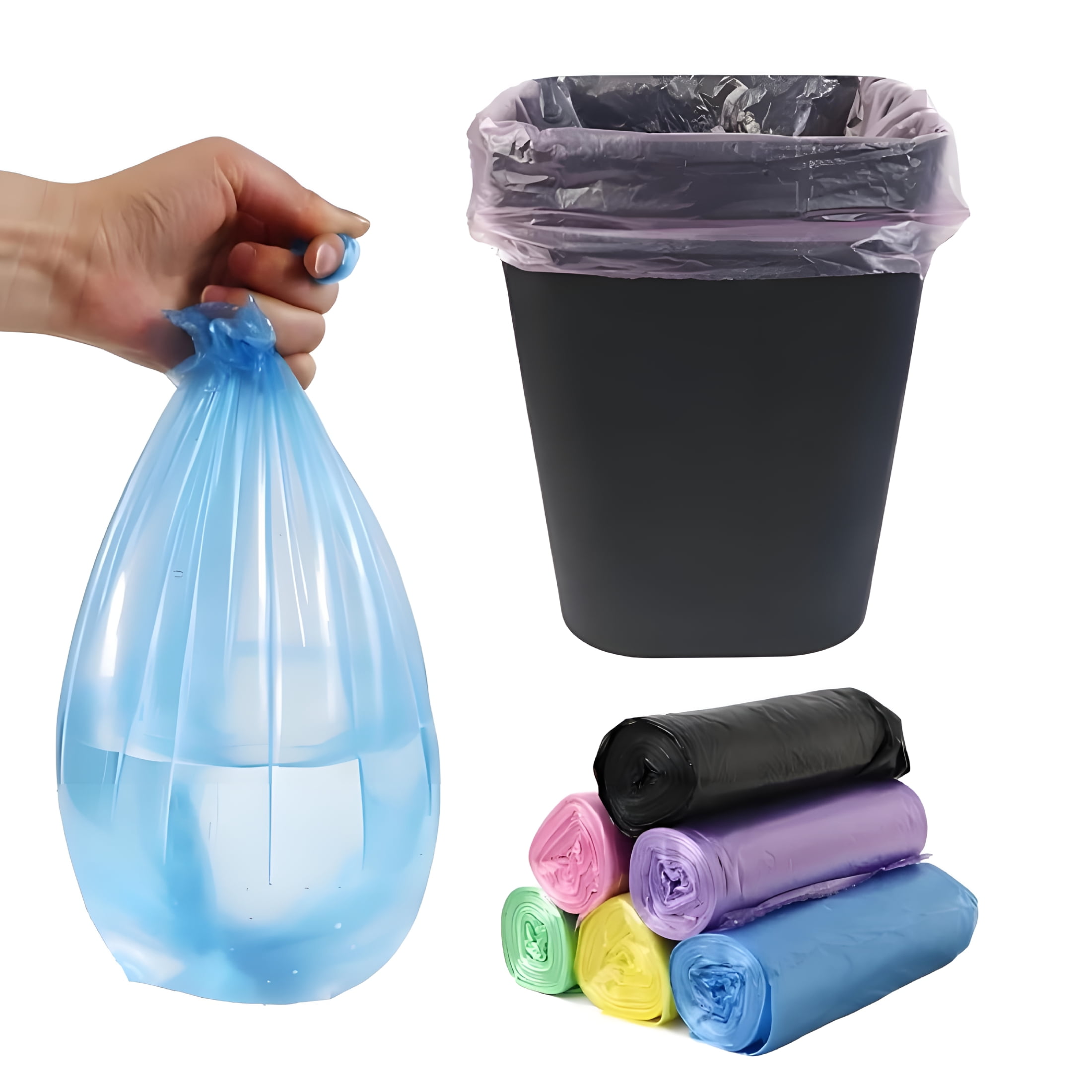 CCOCC Kitchen Trash Bags,5 Rolls/100 Counts Small Garbage Bags for ...