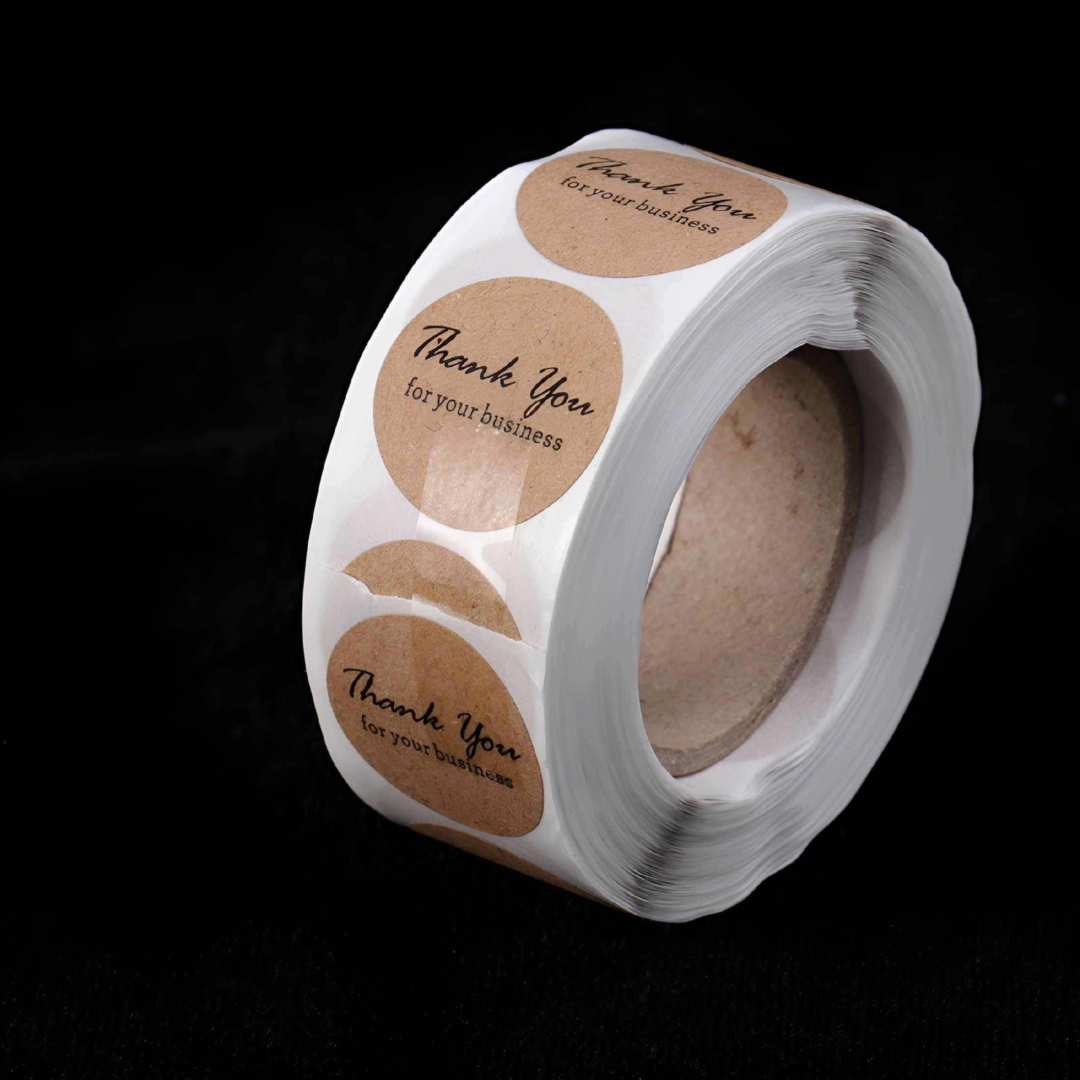 CCOCC Kraft Paper Label Custom Stickers Adhesive Decoration Circle ...