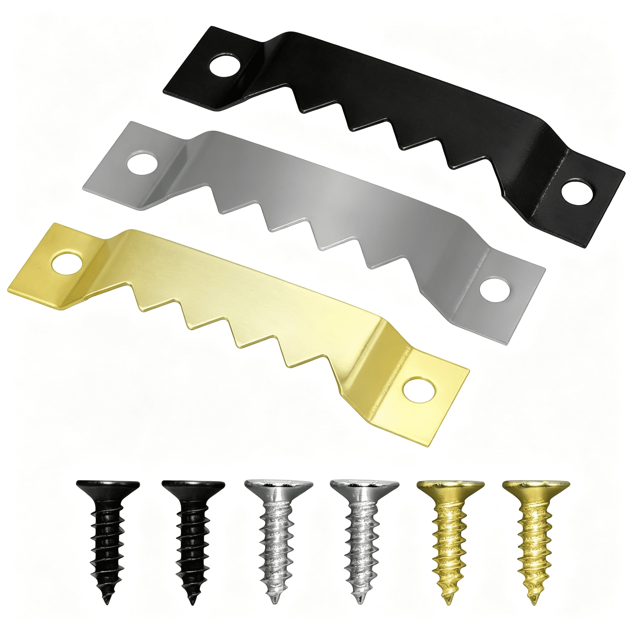 CCOCC Large Sawtooth Picture Frame Hangers with Screws - 30 Pack ...