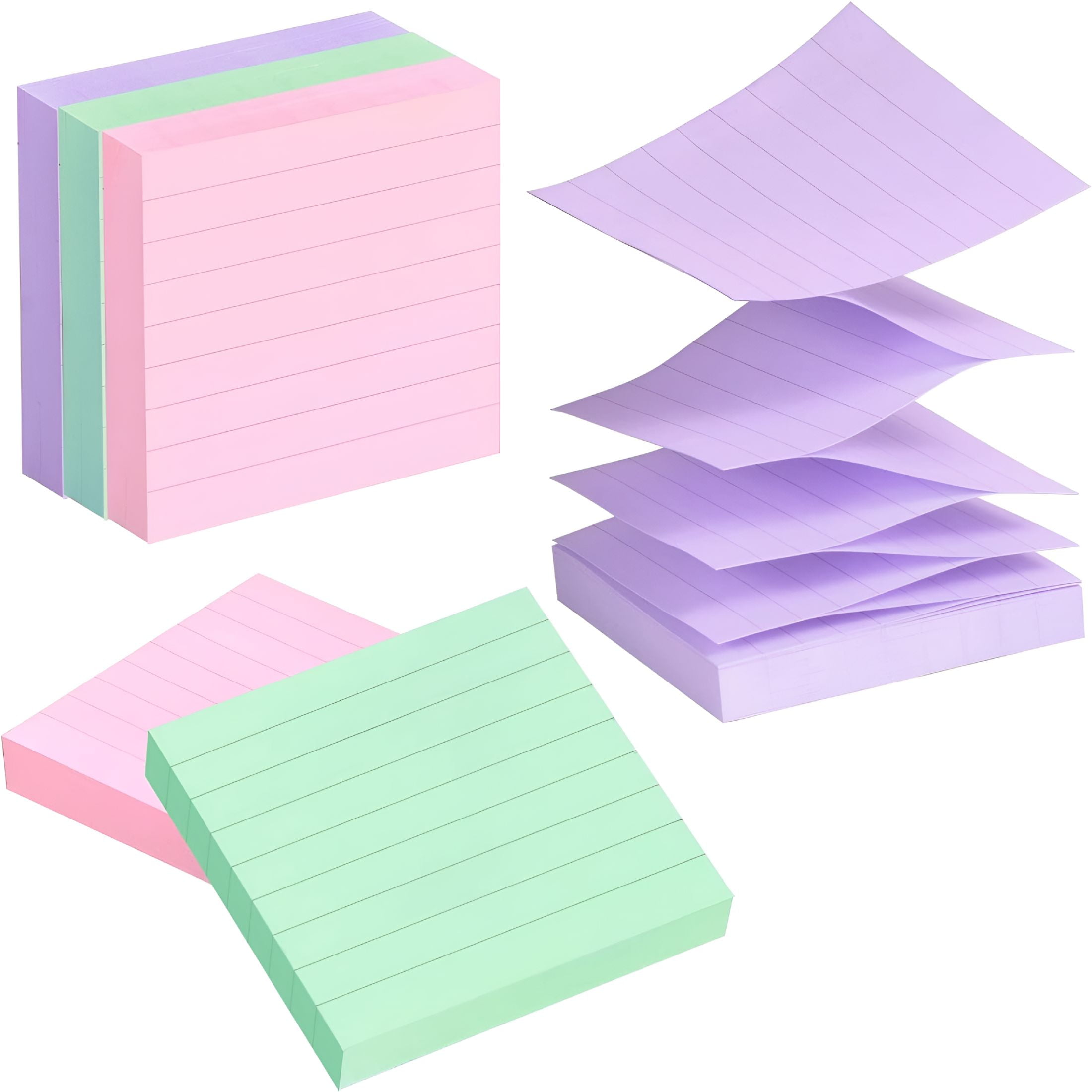 Accordion Post It Notes With Lines