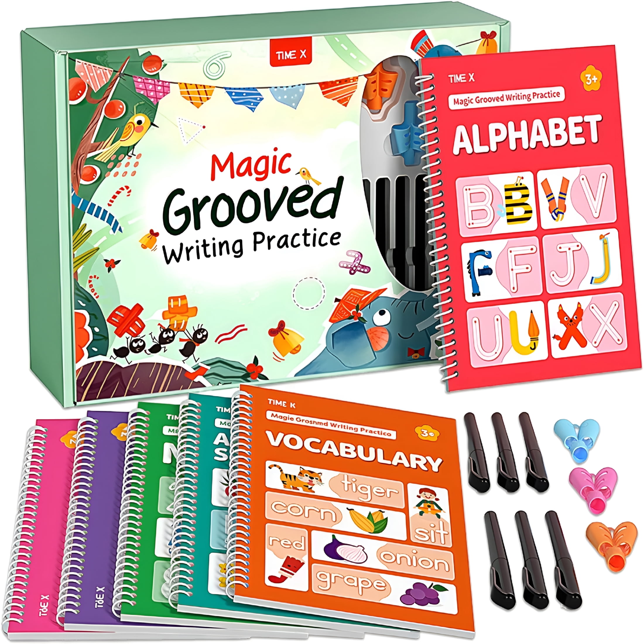 CCOCC Magic Grooved Writing Practice - Reusable Handwriting Magic Books ...