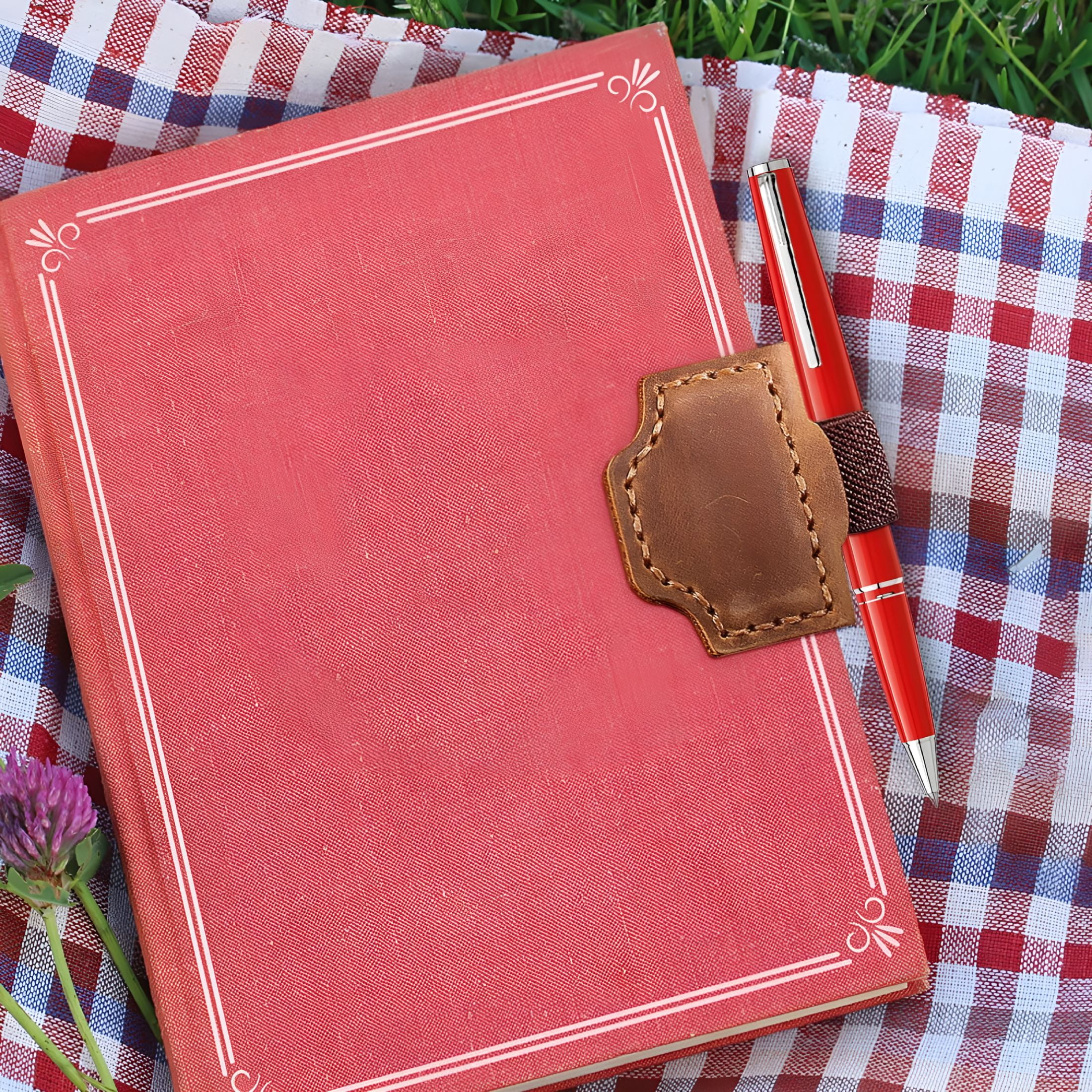 CCOCC Magnetic Markers Reading Pen Clip,Leather Magnetic Markers ...