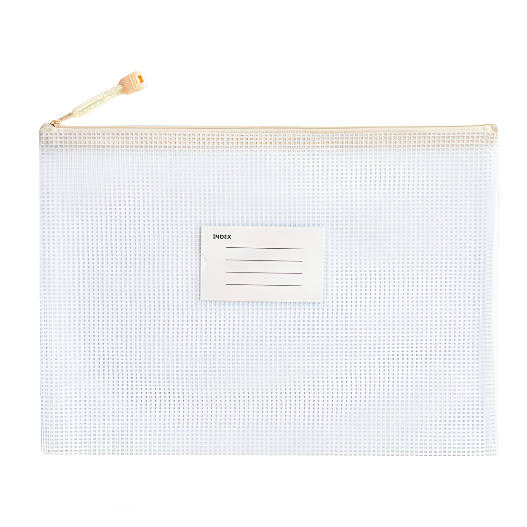 CCOCC Mesh Zipper Pouch,A4 Letter Size,Clear Zipper Bags,Document Bag ...