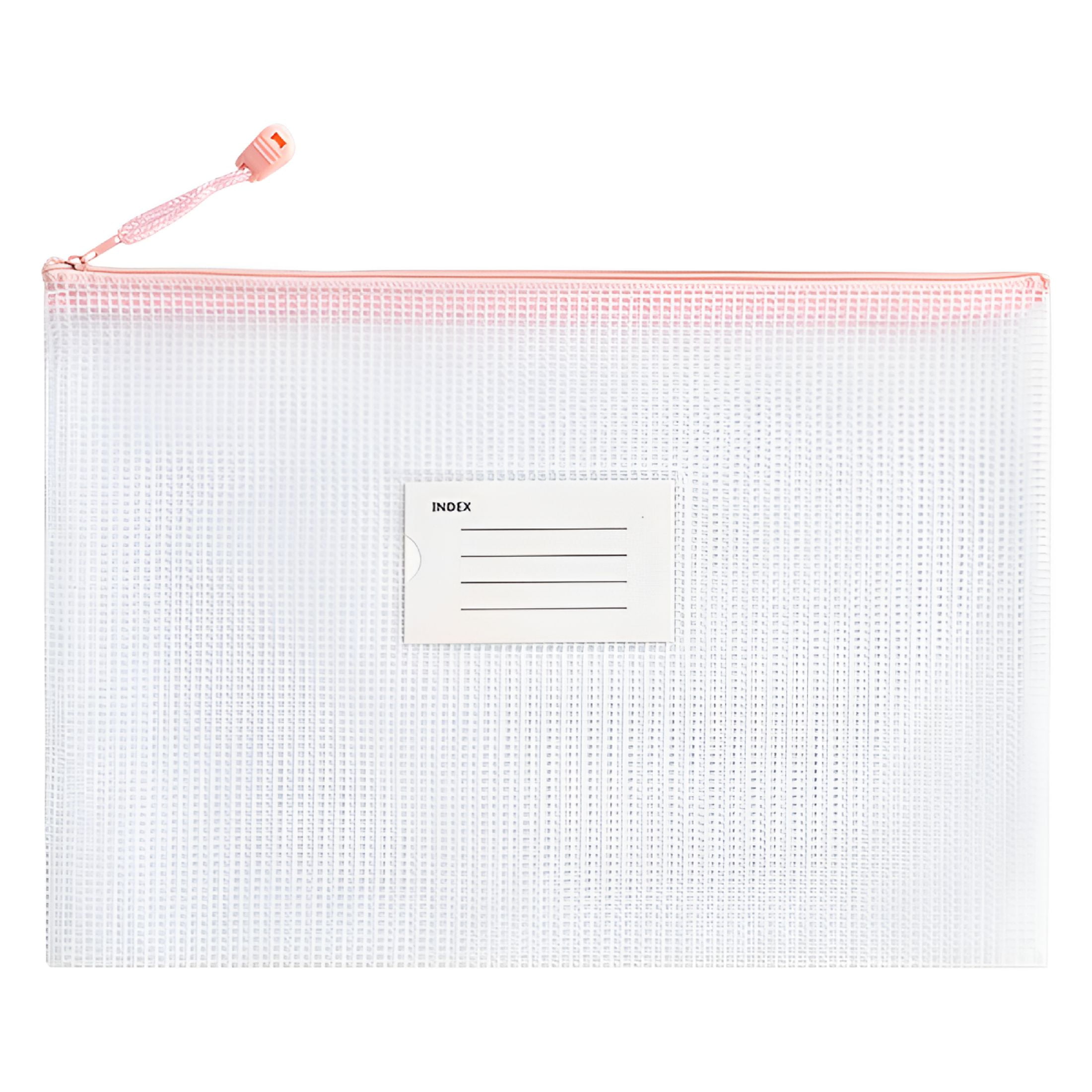 CCOCC Mesh Zipper Pouch,A4 Letter Size,Clear Zipper Bags,Document Bag ...