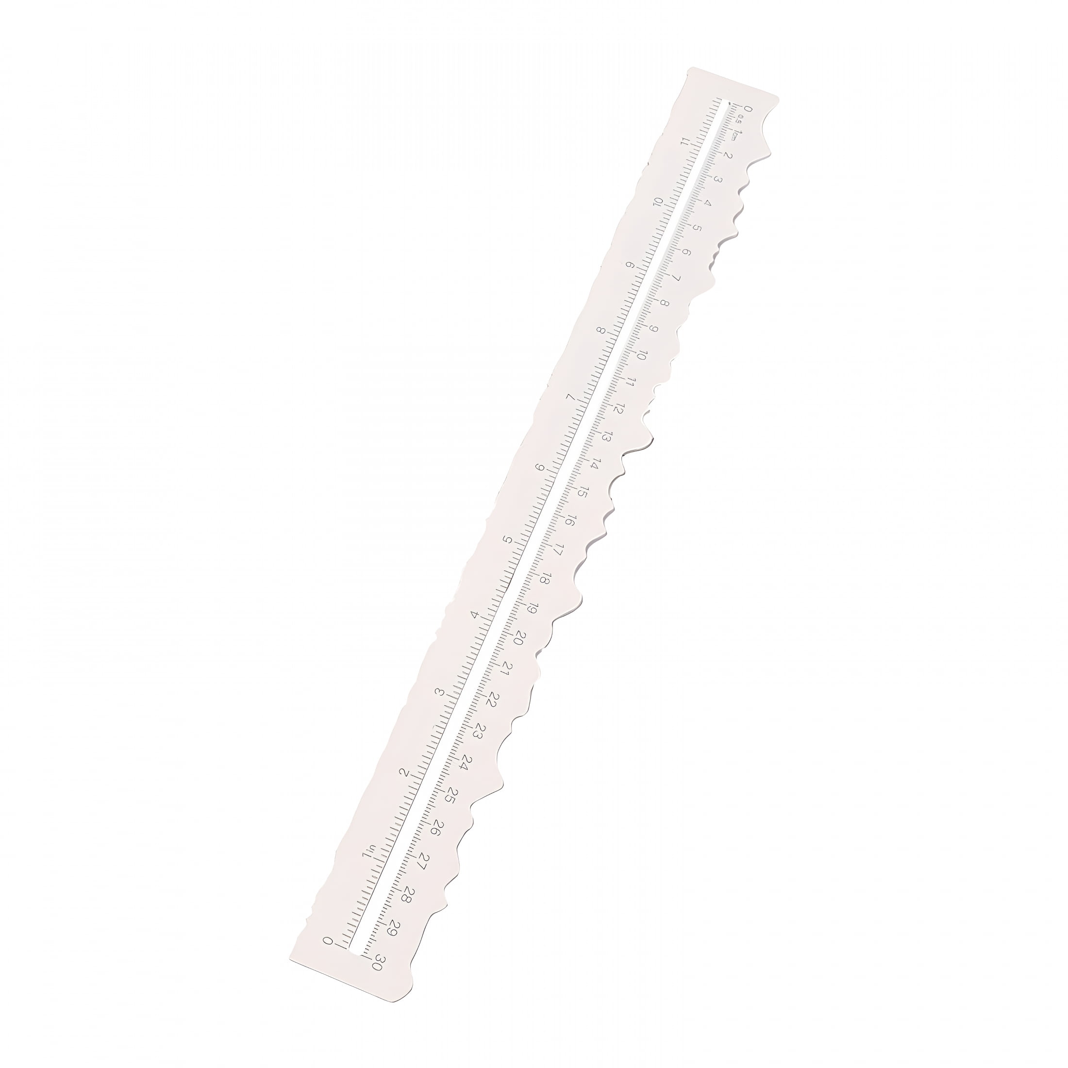CCOCC Metal Paper Tearing Ruler Craft Ruler Wavy Line Jagged Irregular ...