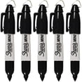 CCOCC Mini Permanent Markers with Golf Keychain Clips,Fine Point,Black ...