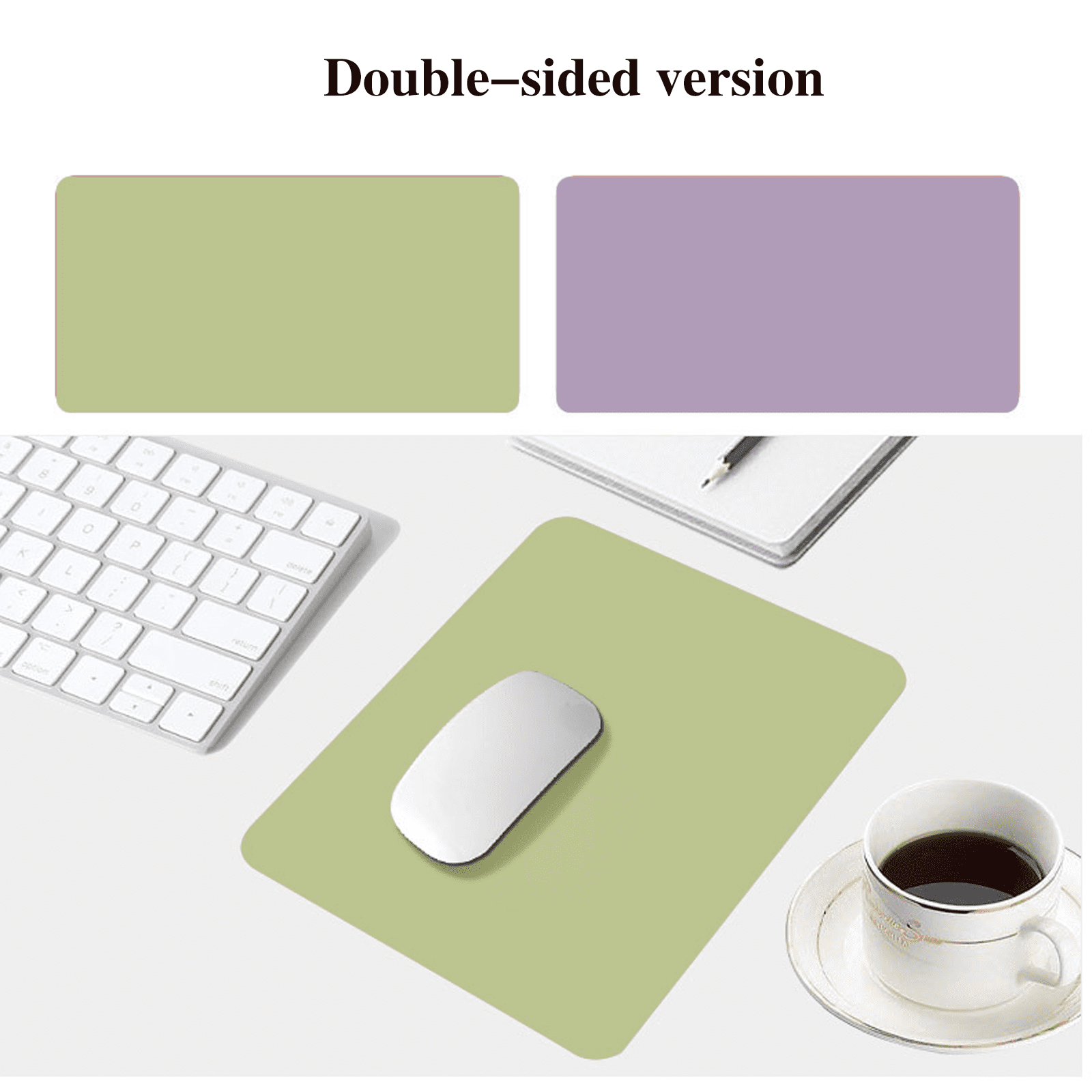 CCOCC Mouse Pad Double-Sided Desk Mat No Chemical Adhesives Light ...