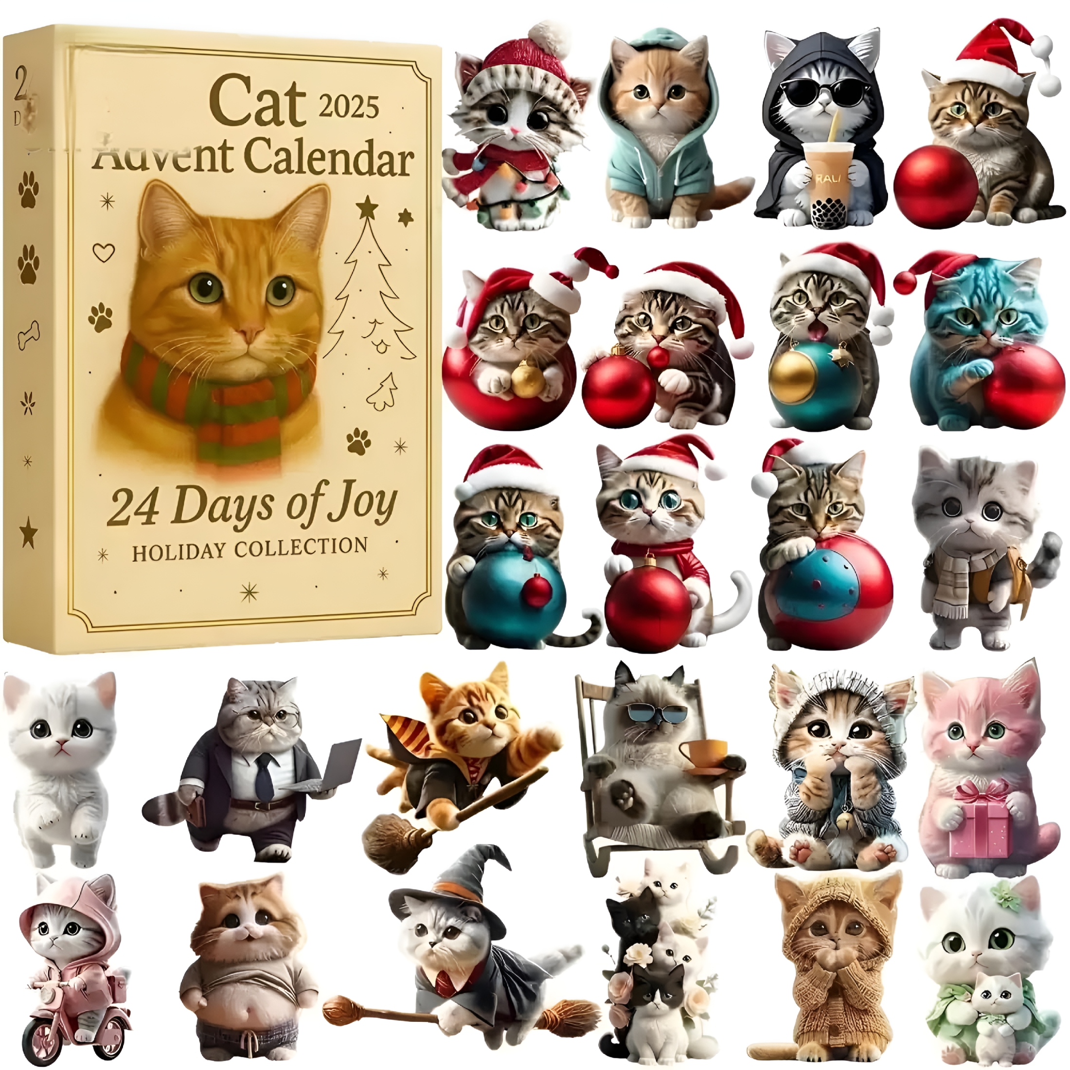 CCOCC Nativity Advent Calendar,25 Piece Christmas Story Set with Jesus ...