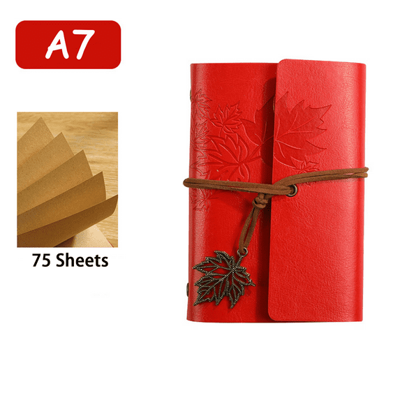 CCOCC Notebook PU Leather Retro Vintage Notebook Refillable Bullet ...