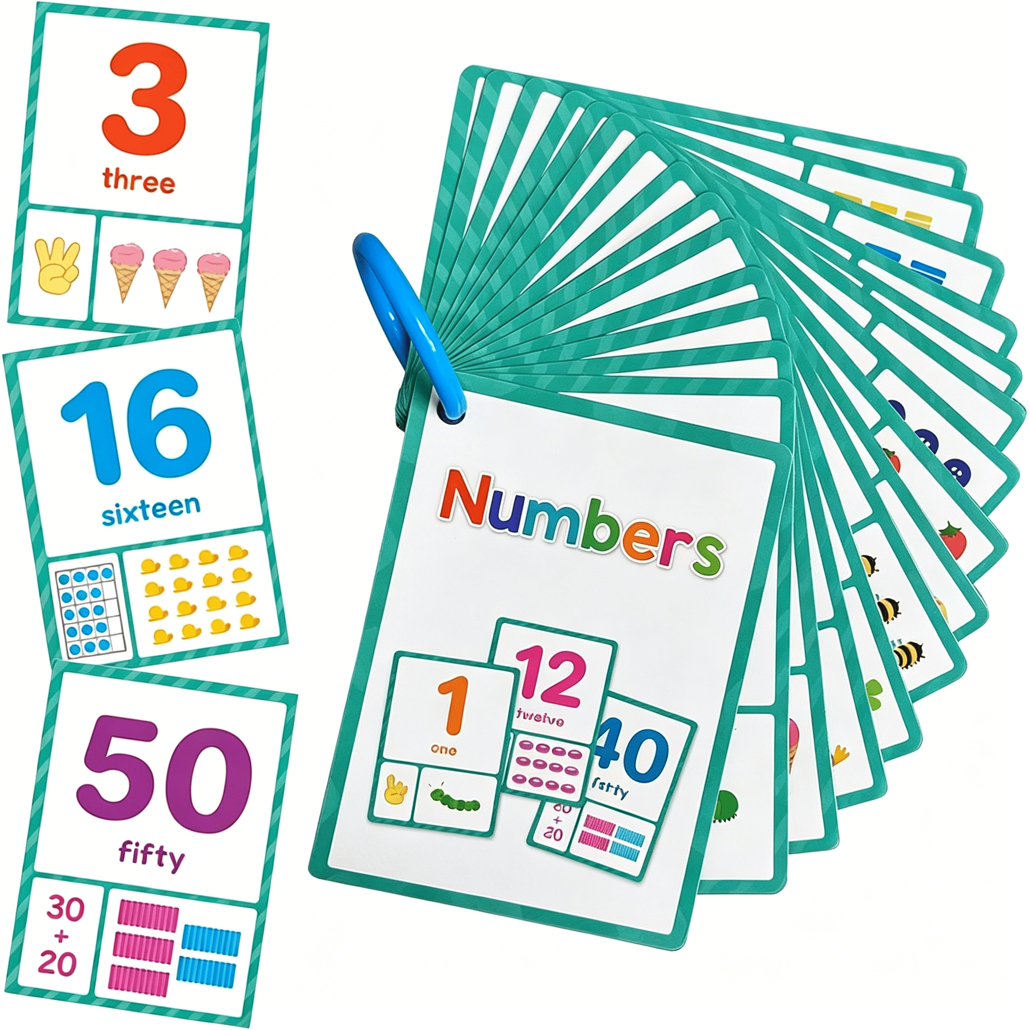 CCOCC Number 1-100 English Flashcards, High Frequency Words ...