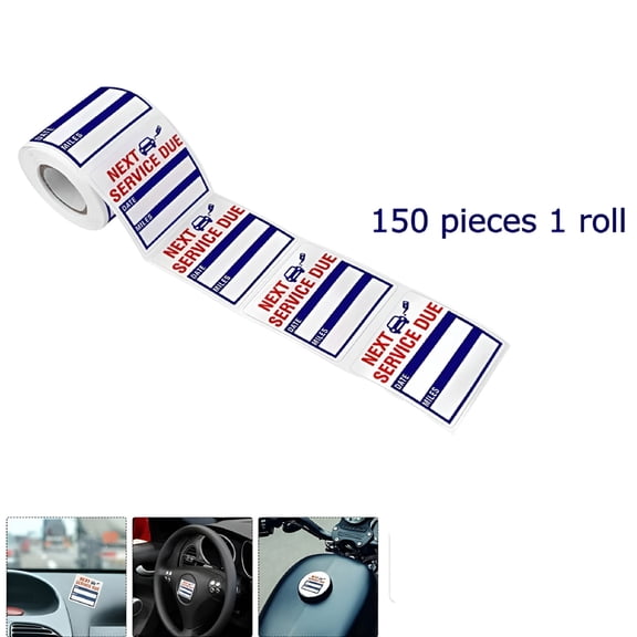 Oil Change Reminder Stickers For Windshield